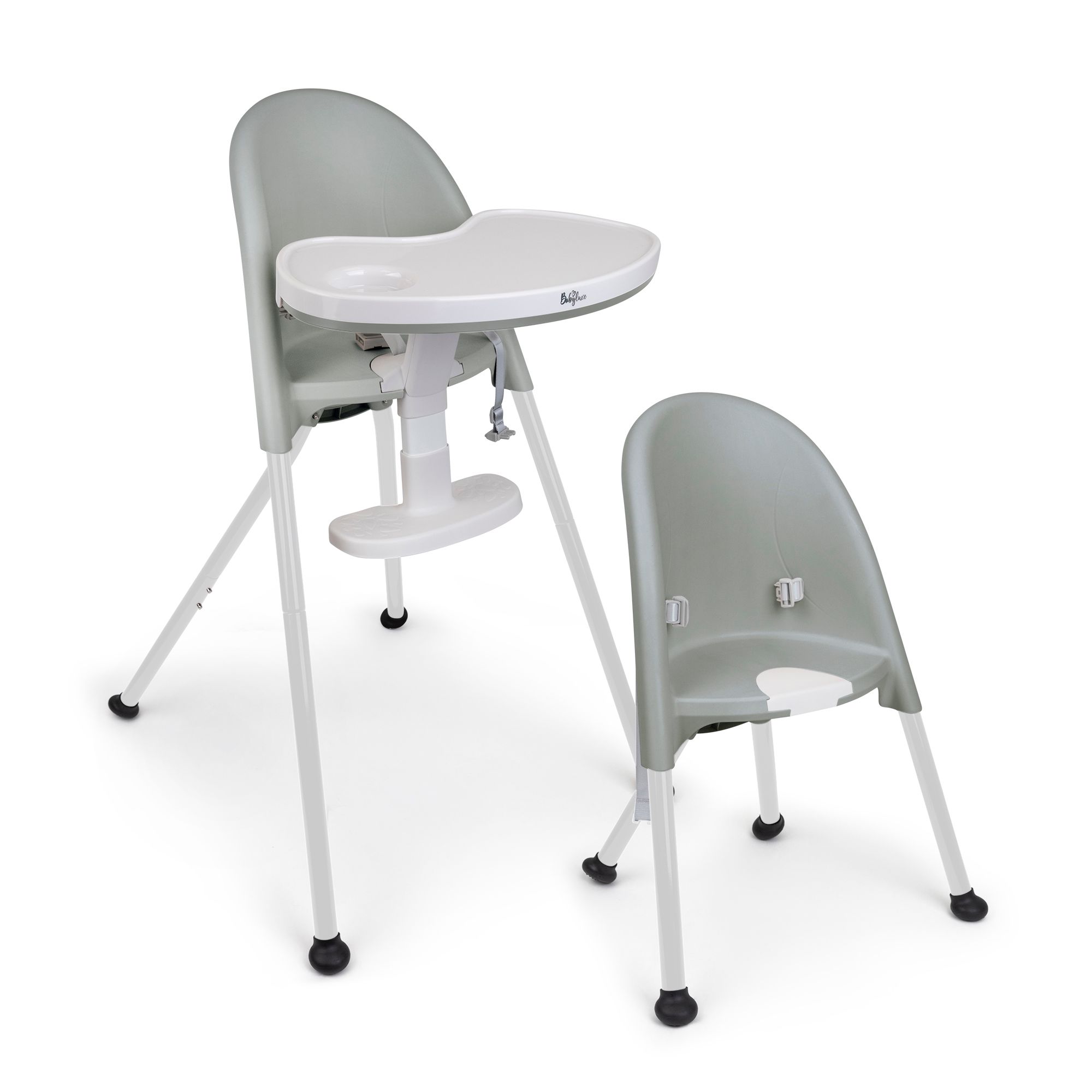 BABYLUXE HIGH CHAIR SEGLONIA 3-IN-1 FOLDING HIGH CHAIR, 3-POINT HARNESS ...