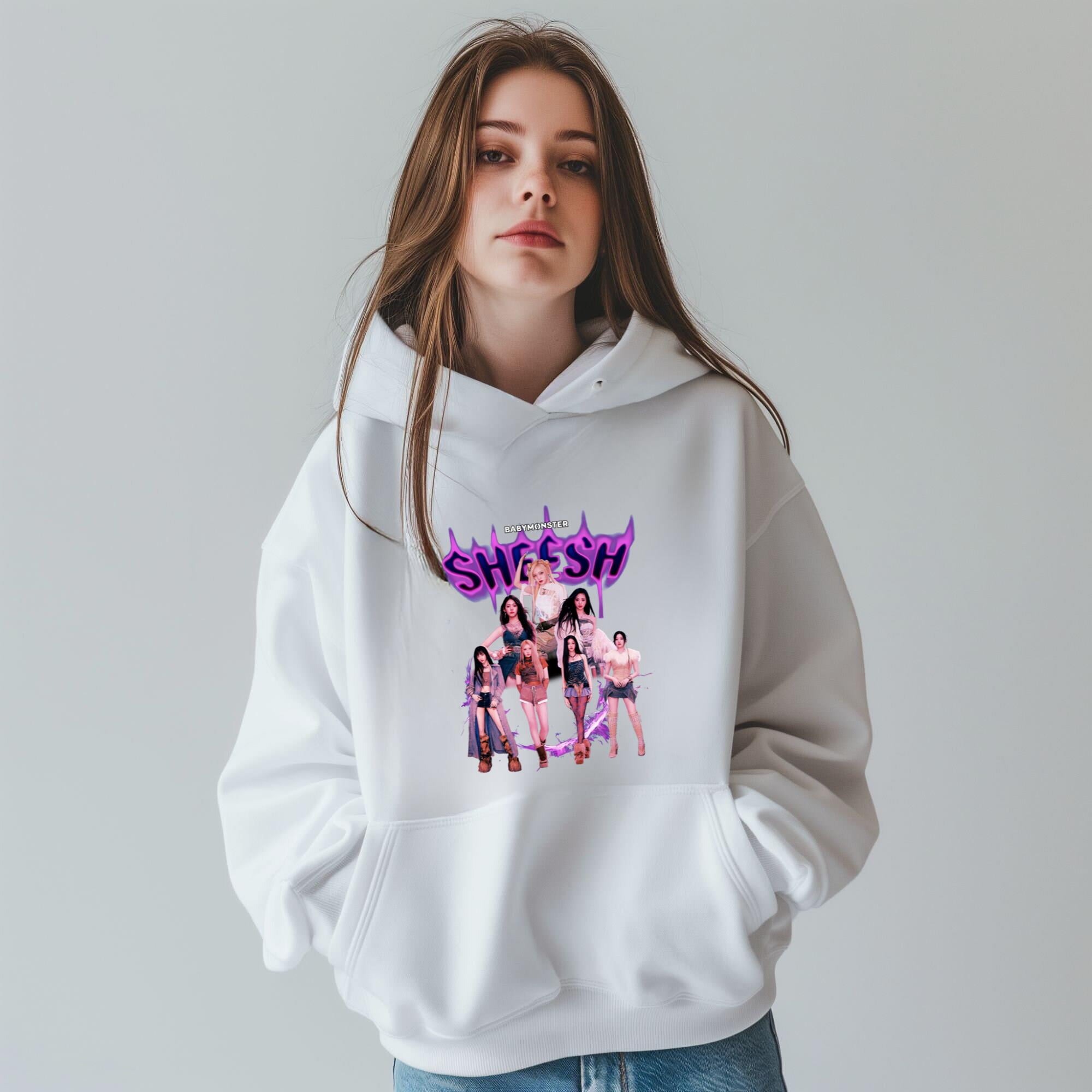 BABYMONSTER Kpop SHEESH Girl Group YG Merch Hoodie Fan, for men & women, up to size 5XL ...