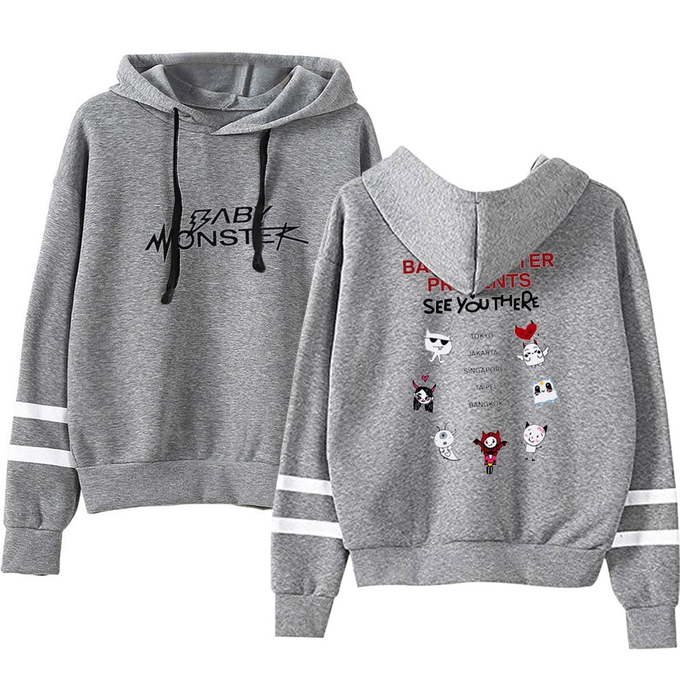 BABYMONSTER SEE YOU THERE Merch Men/Women Hooded Sweet Streetwear ...