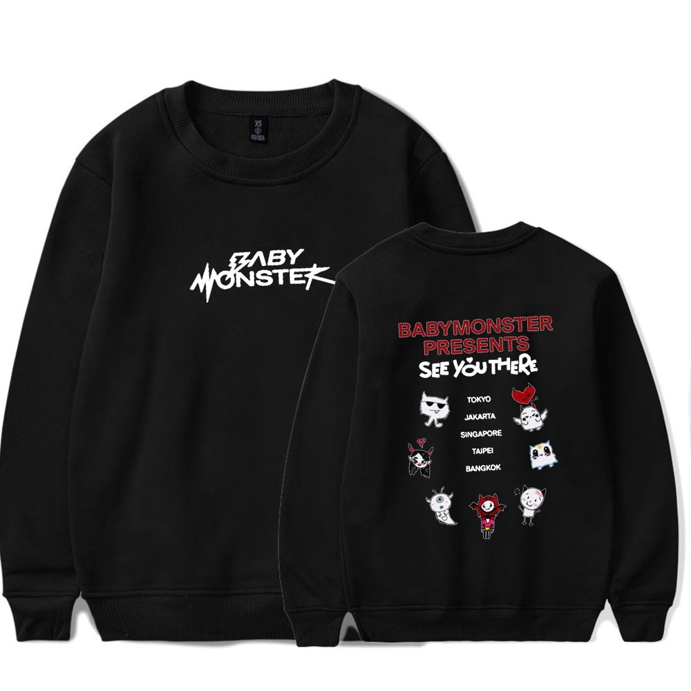 BABYMONSTER SEE YOU THERE Merch crew neck sweatshirt Popular Graphics ...