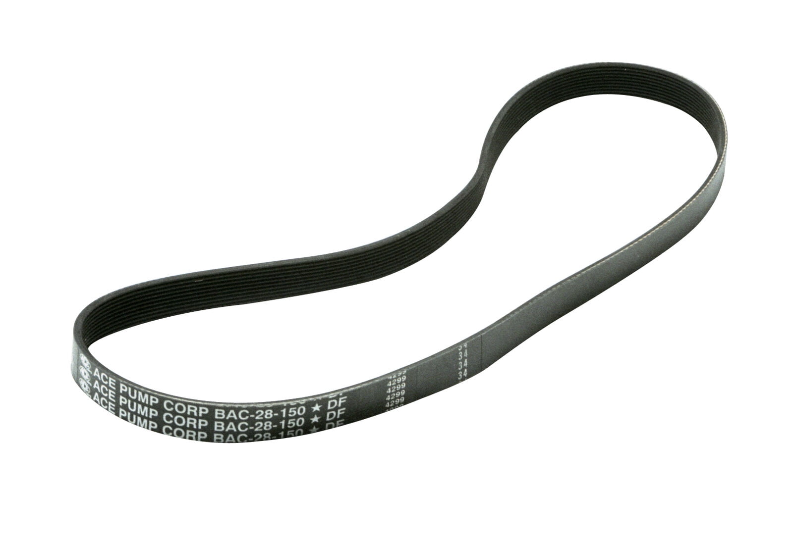 Ace Pumps Belt For PTOC-150-600, 44" Poly-V, 10 Groove - BAC-28-10-150 ...