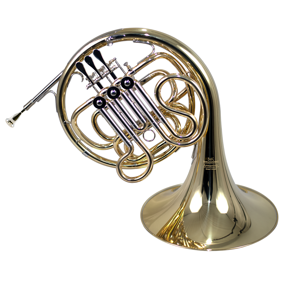 BAC Apprentice French Horn in F, 3 Valves, Gold Lacquer - Walmart.com