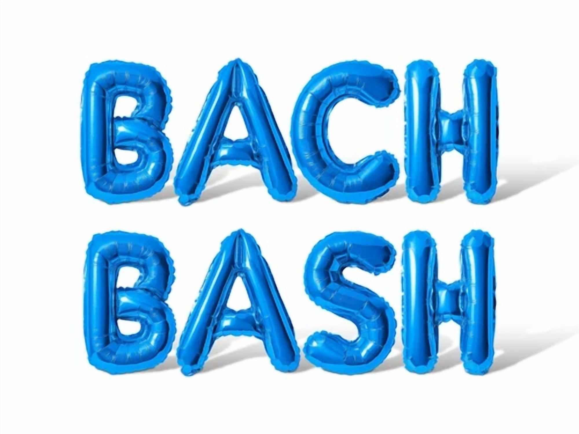 BACH BASH Letter Balloon Banner - Bachelorette, Bridal Shower Party ...