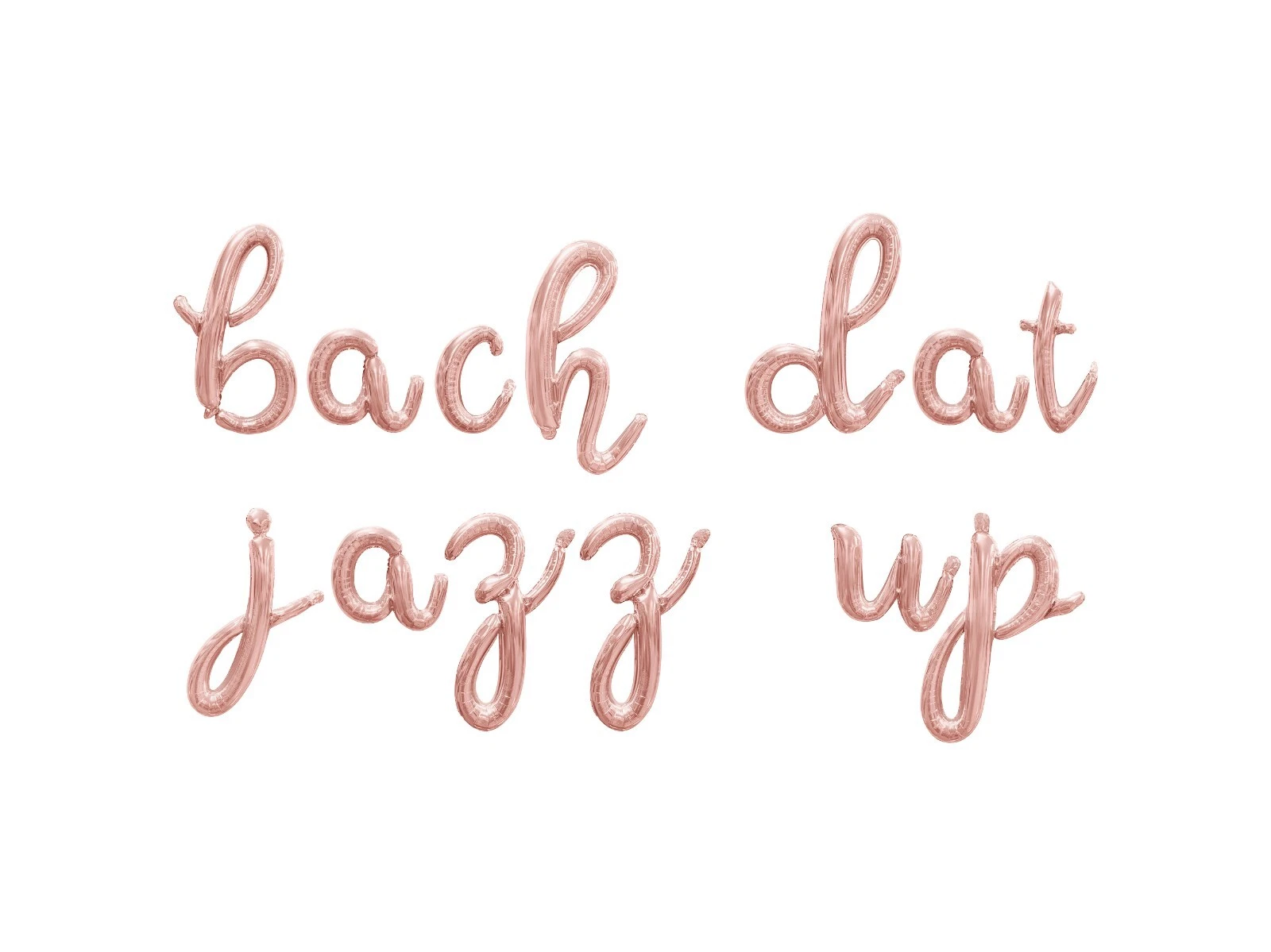 BACH DAT JAZZ UP Cursive Letter Balloon Banner - Bachelorette Party ...