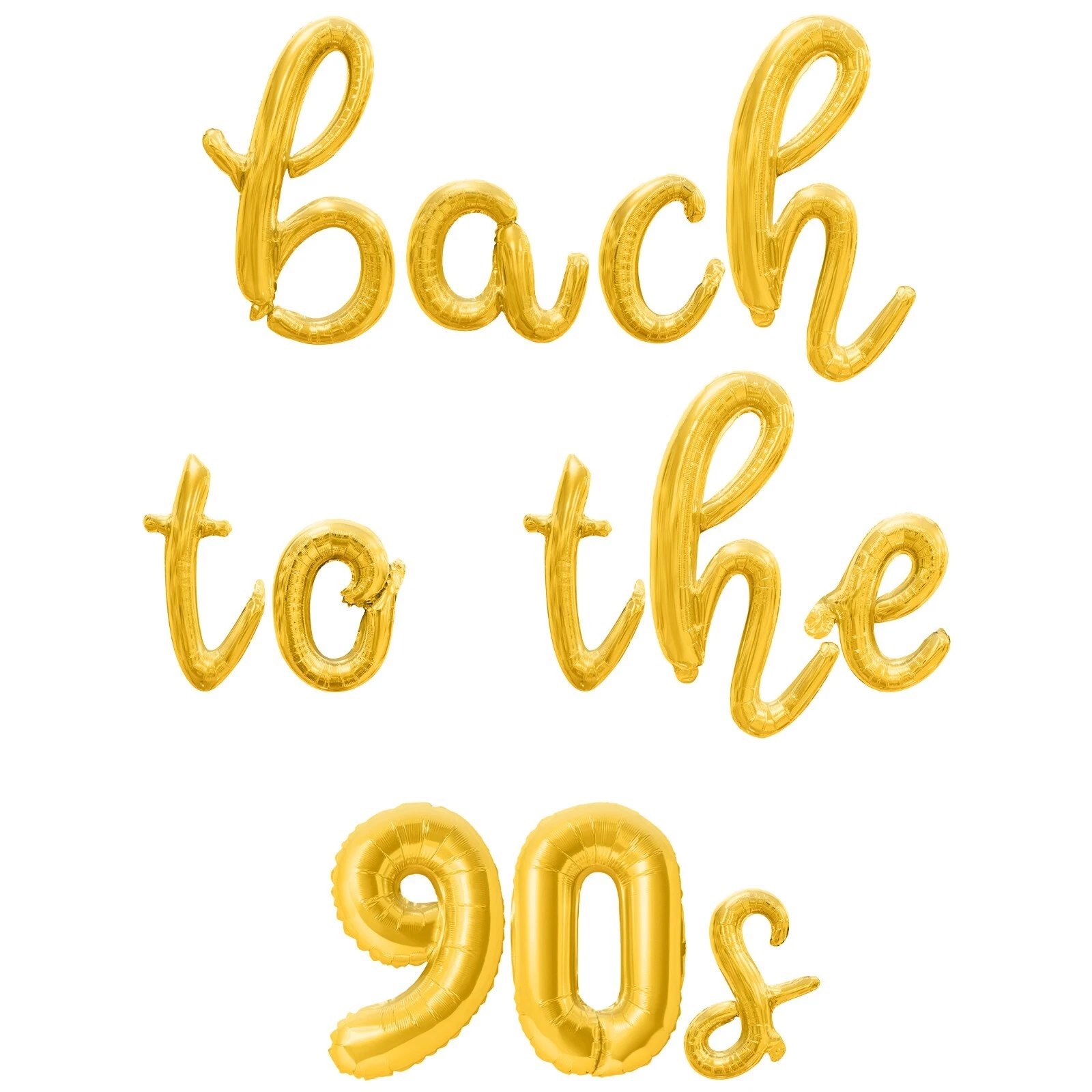 BACH TO THE 90S Cursive Letter Balloon Banner - Bachelorette Party ...