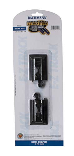 BACHMANN E-Z TRACK HO SCALE STEEL RAIL HAYES BUMPERS BAC44491 - Walmart.com