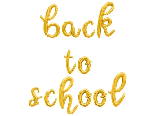 BACK TO SCHOOL Cursive Letter Balloon Banner - Back to School Party ...