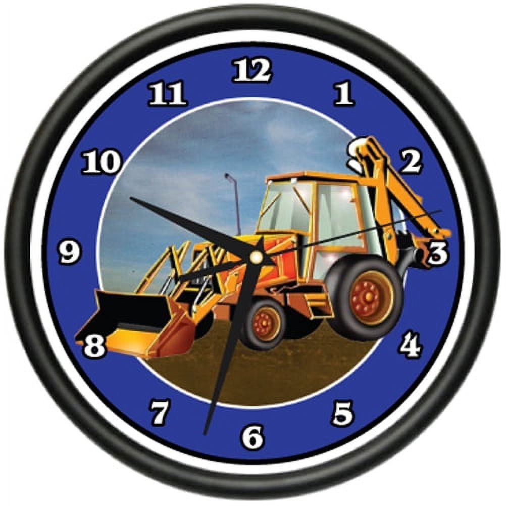 BACKHOE DIGGER Wall Clock heavy equipment operator gift - Walmart.com