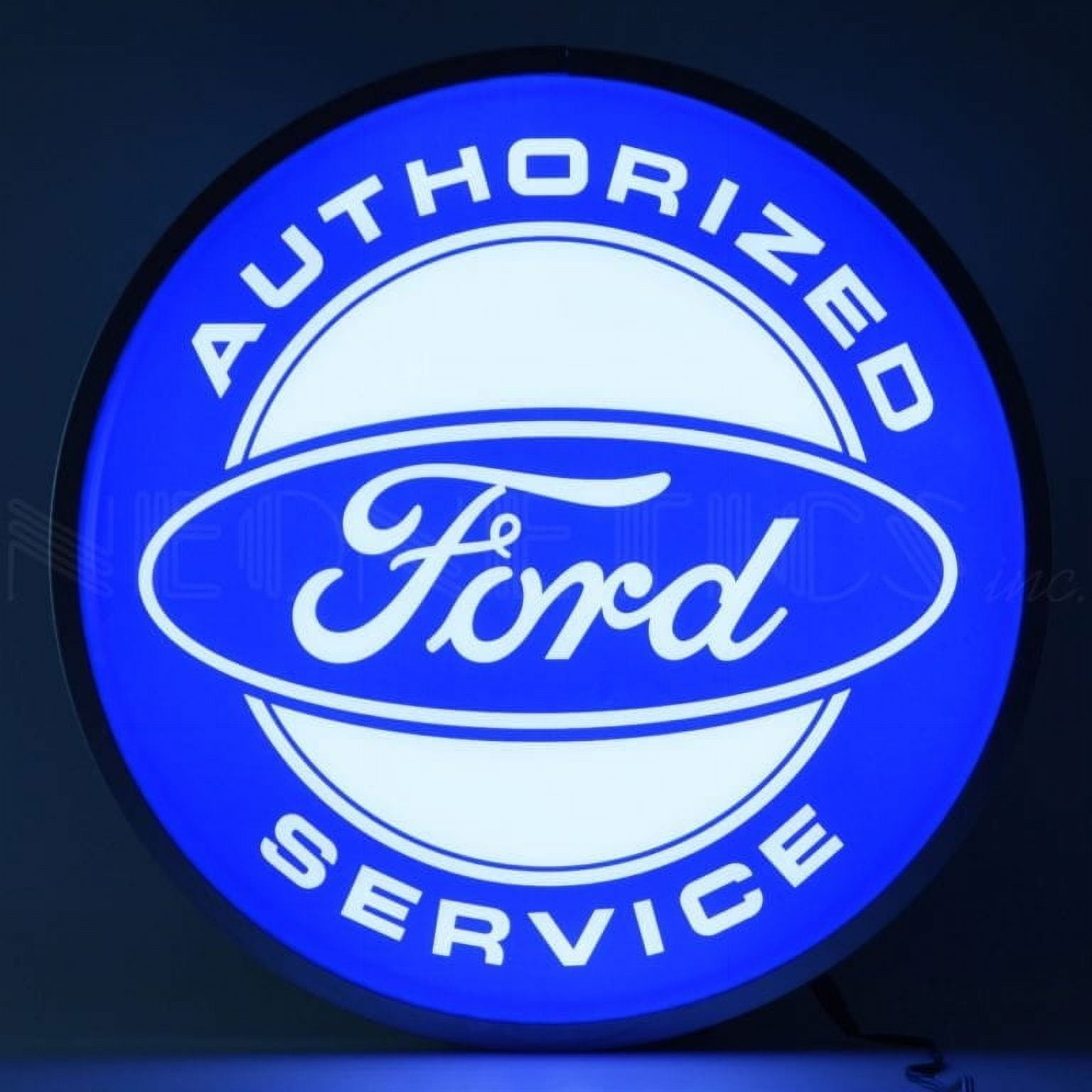 BACKLIT LED LIGHTED SIGN FORD AUTHORIZED SERVICE – 7FORDS - Walmart.com