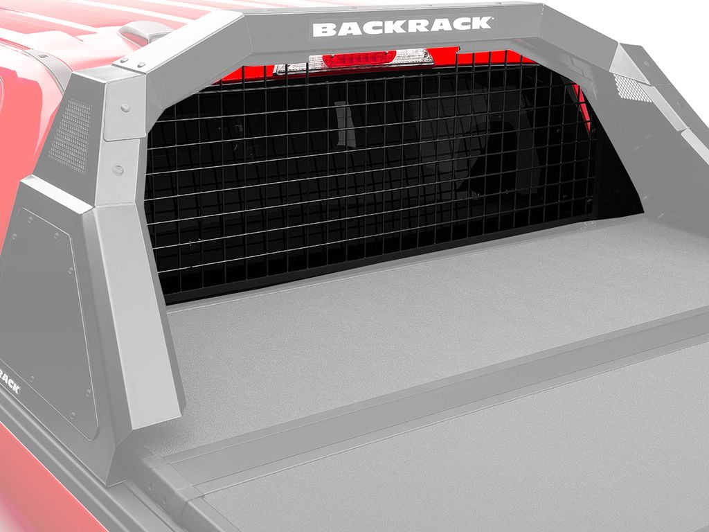 BACKRACK by RealTruck Cab Safety Screen | Black, No Drill | SC9001 ...