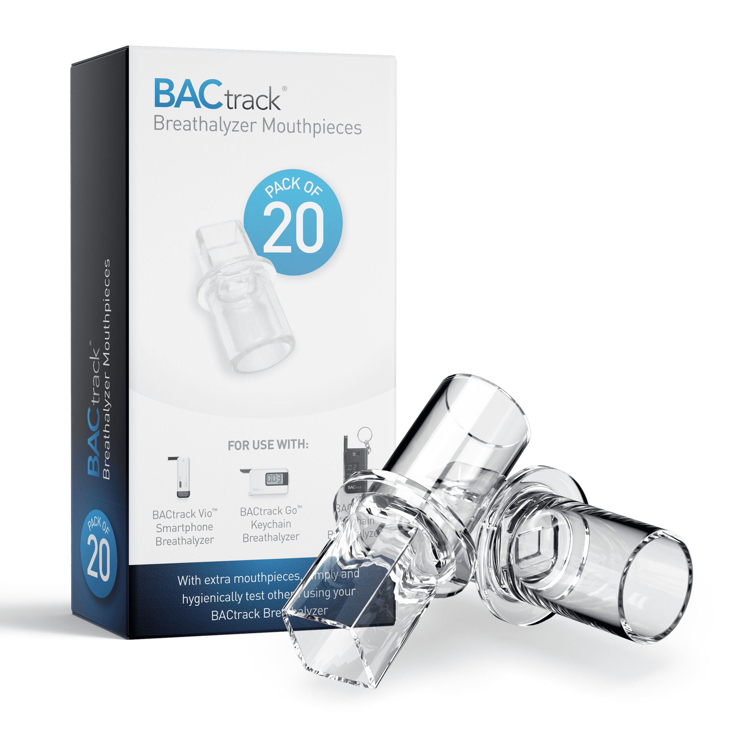 BACtrack Keychain Breathalyzer Mouthpieces (20 Pack) MPKC20 - Walmart.com