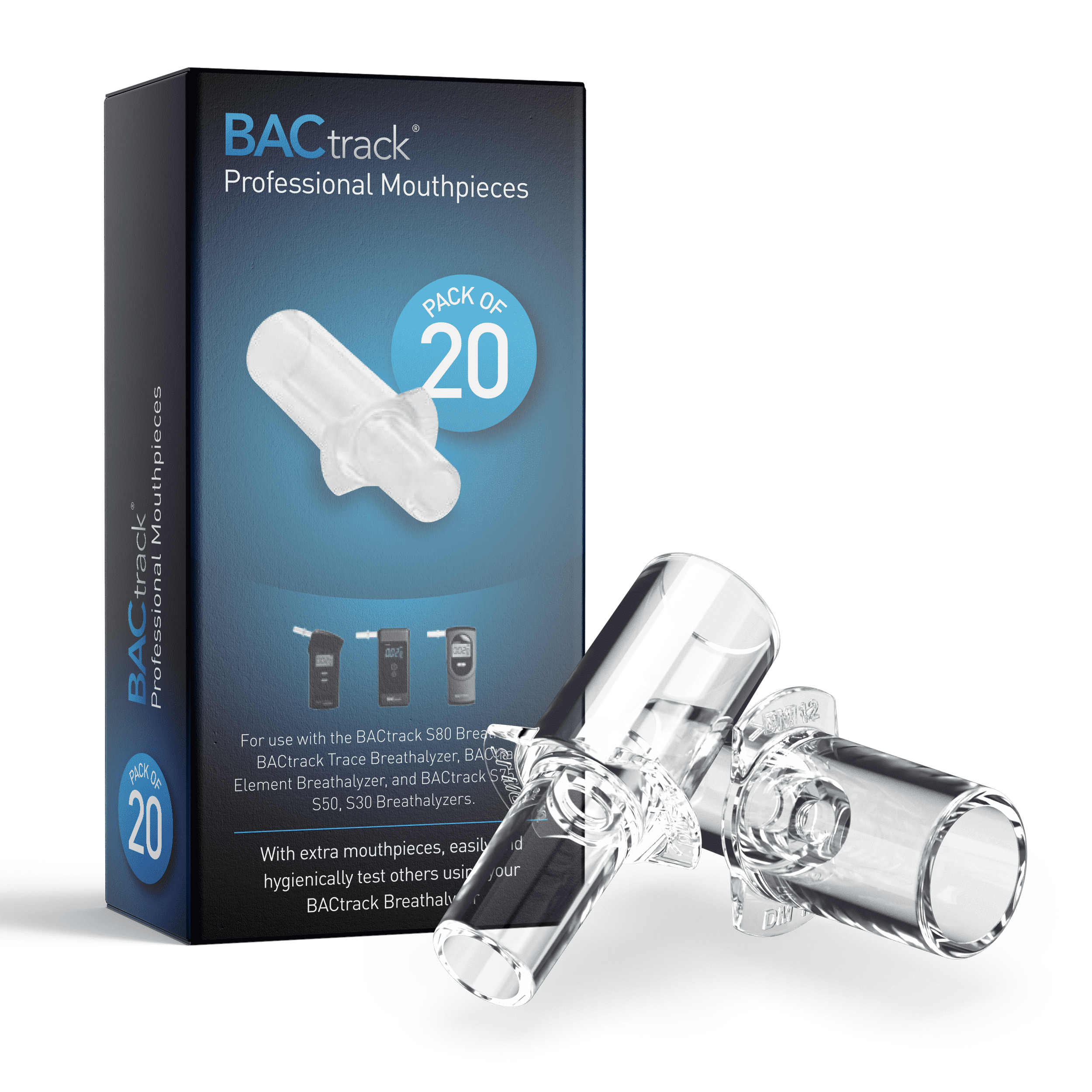 BACtrack Professional Breathalyzer Mouthpieces (20 Count) | Compatible ...
