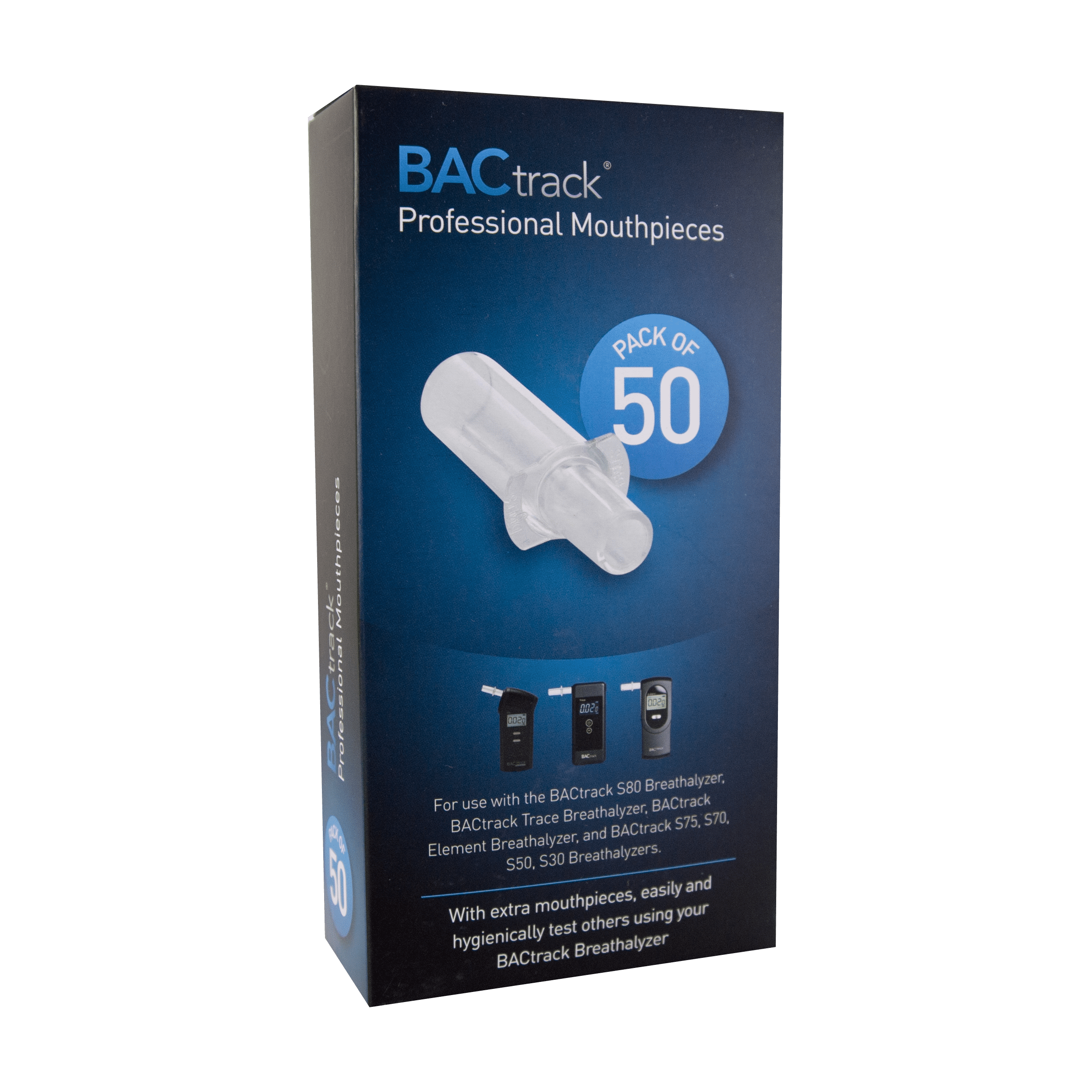 BACtrack Professional Breathalyzer Mouthpieces (50 Count) | Compatible ...