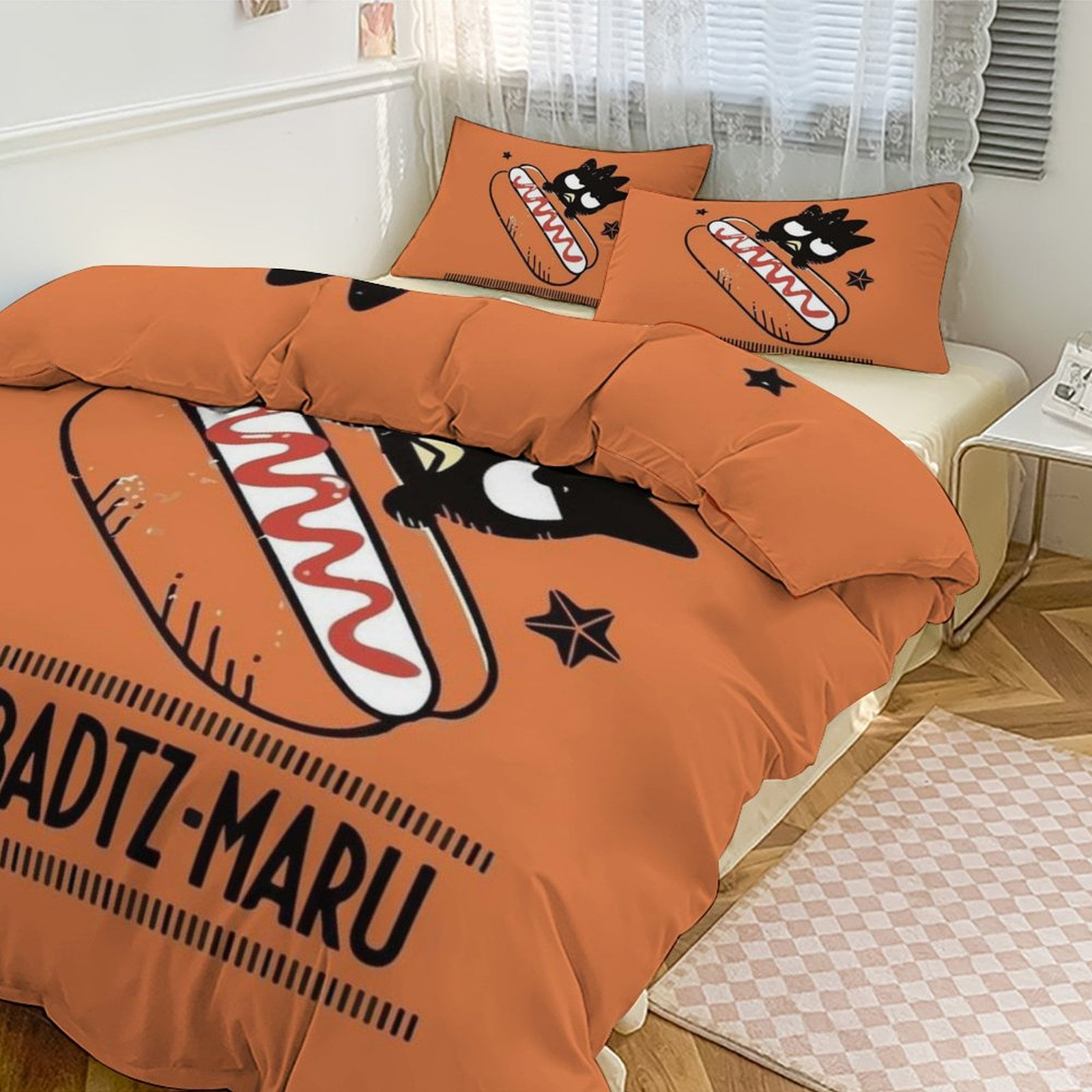 BAD BADTZ-MA-RU Bedding Set Anime Three-piece for Boys Girls Teens King ...