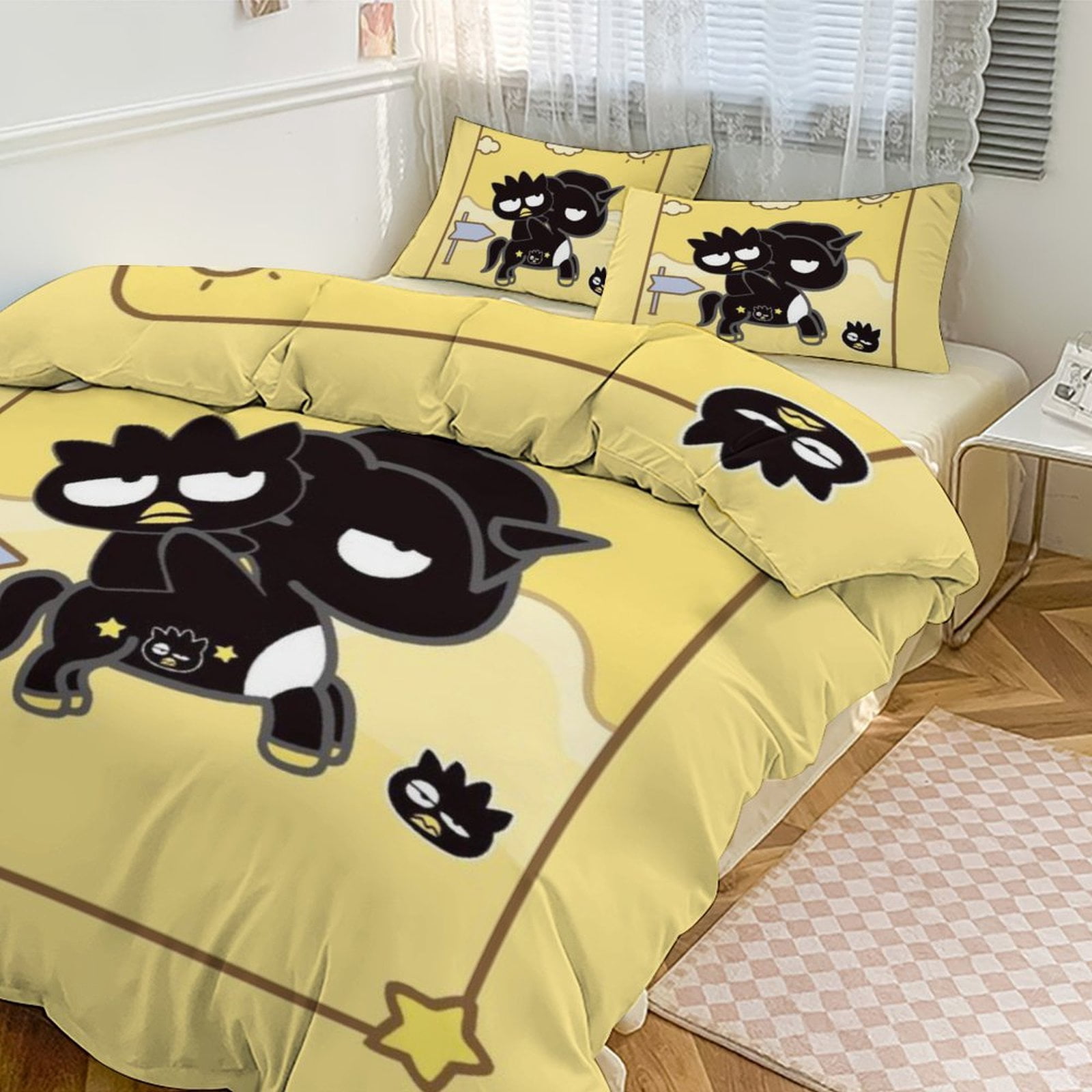 BAD BADTZ-MA-RU Bedding Set Anime Three-piece for Boys Girls Teens Twin ...
