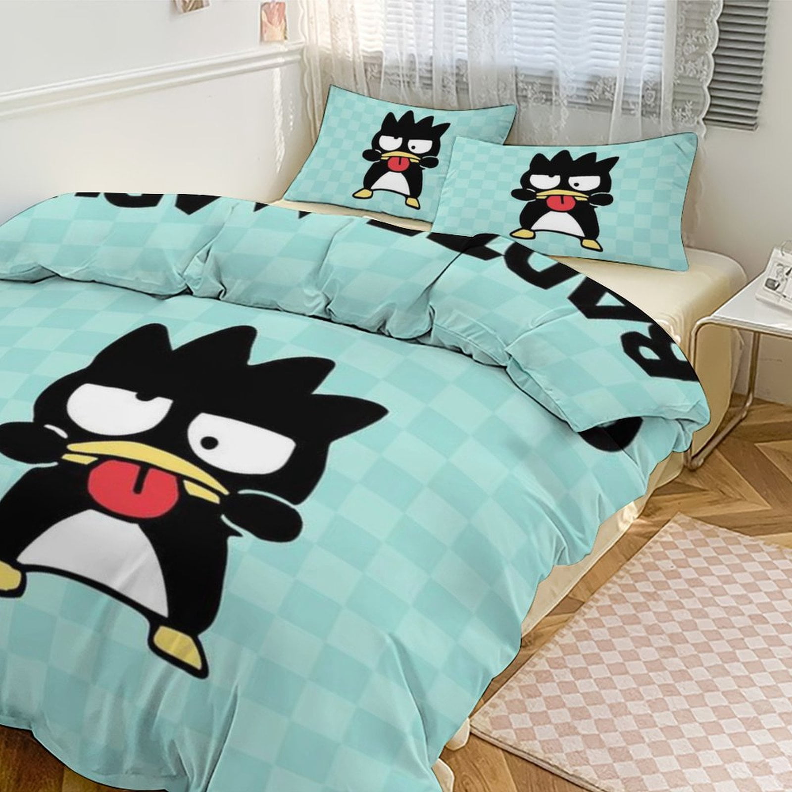 BAD BADTZ-MA-RU Bedding Set Anime Three-piece for Boys Girls Teens Twin ...