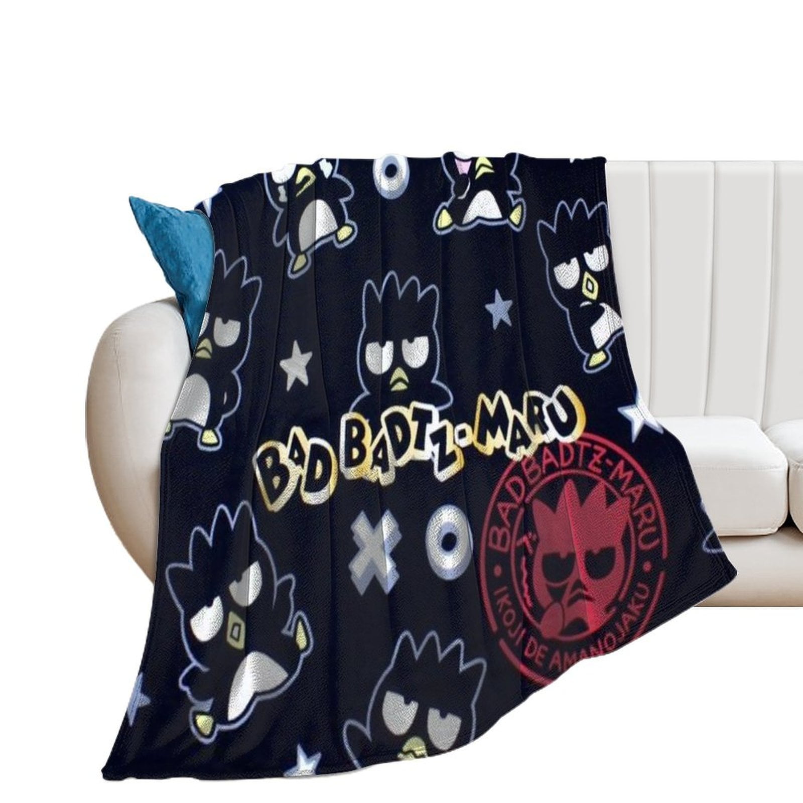BAD BADTZ-MA-RU Throw Blanket Flannel Anime for Girls Boys Men Women ...