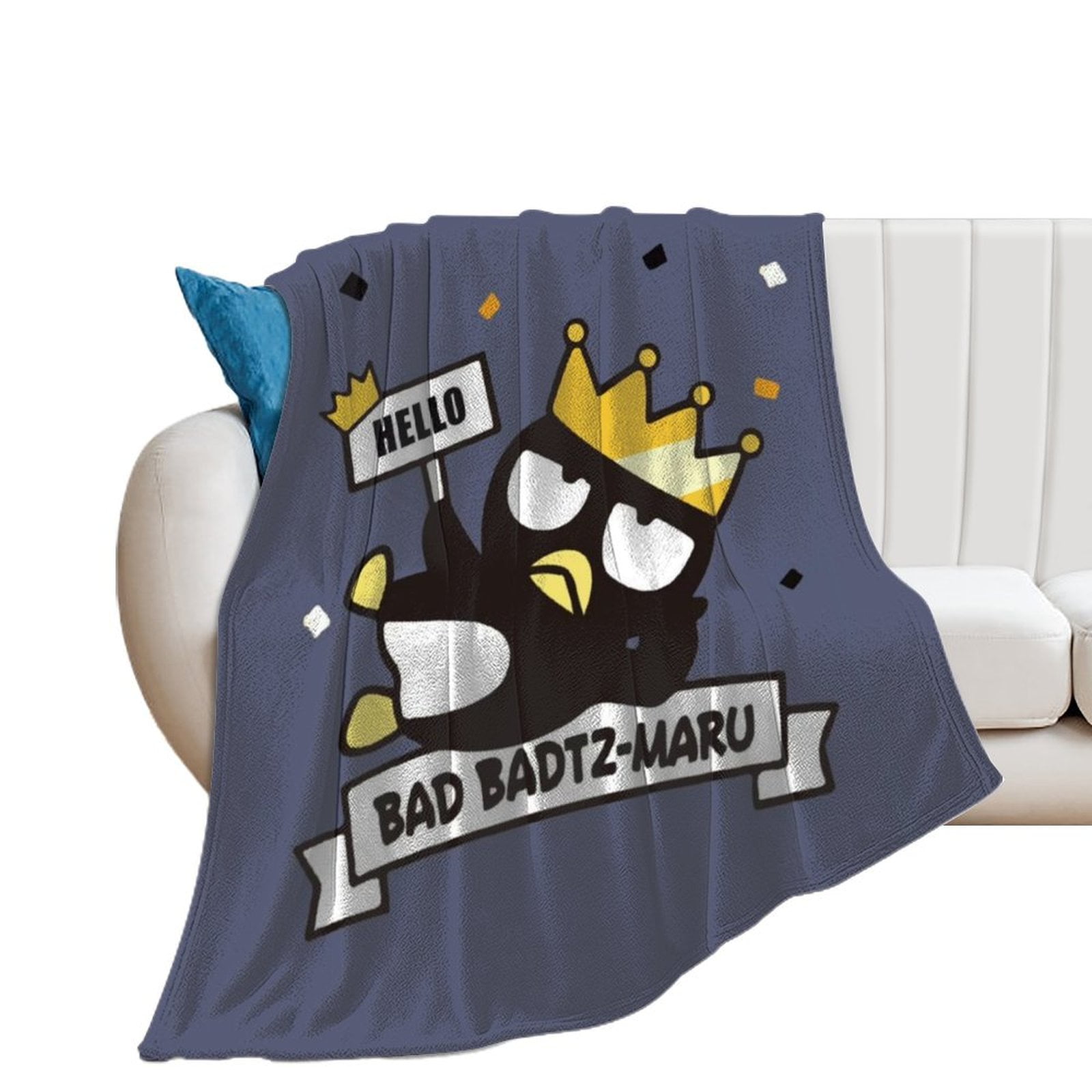 BAD BADTZ-MA-RU Throw Blanket Flannel Anime for Girls Boys Men Women ...