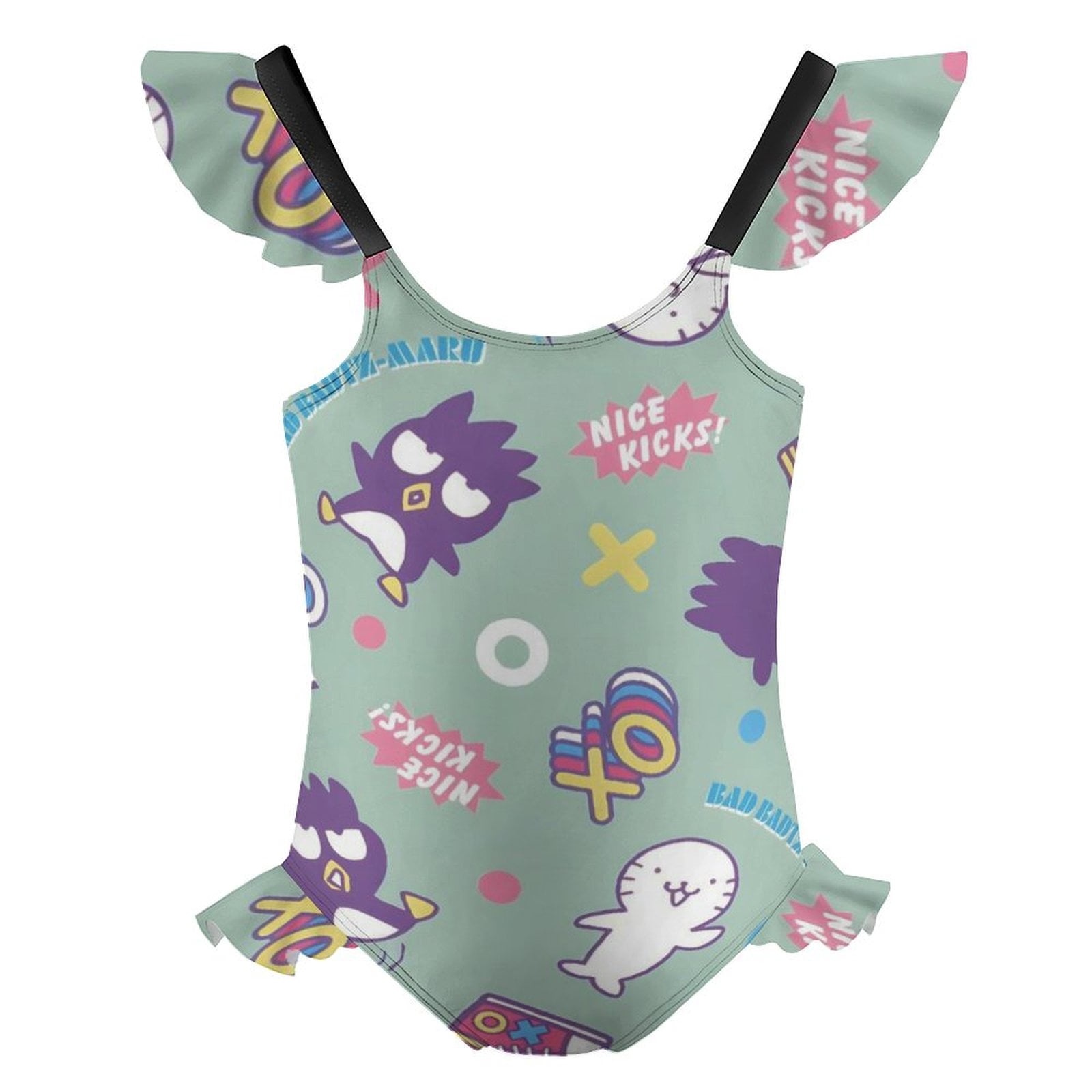 BAD BADTZ-MARU Swimsuit Anime Cute for Girls Gift 10-12Y（150cm） BAD ...