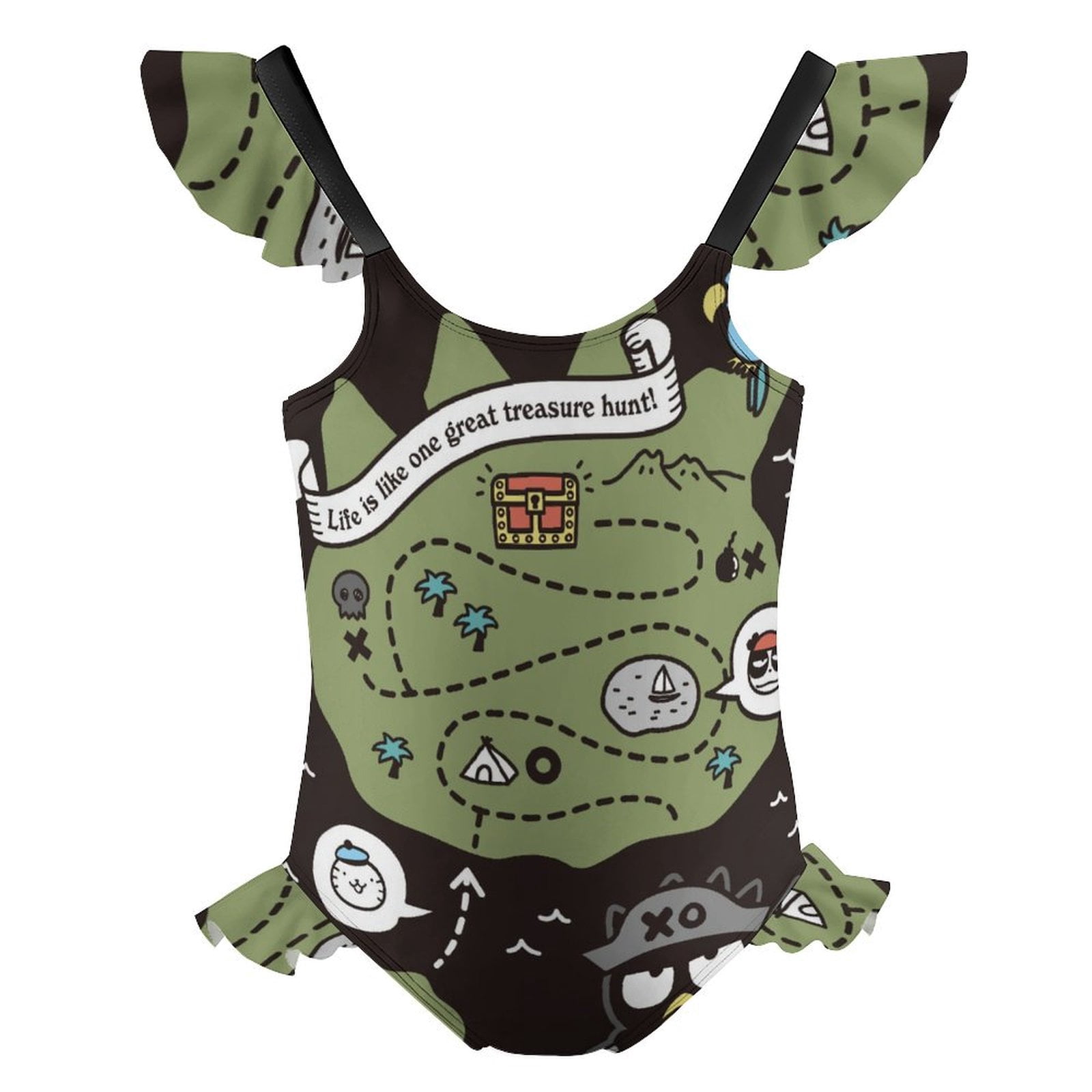 BAD BADTZ-MARU Swimsuit Anime Cute for Girls Gift 6-7Y（110cm） BAD BADTZ ...