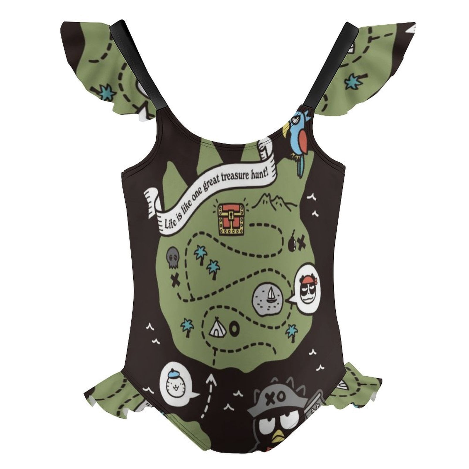 BAD BADTZ-MARU Swimsuit Anime Cute for Girls Gift 8-10Y（130cm） BAD ...
