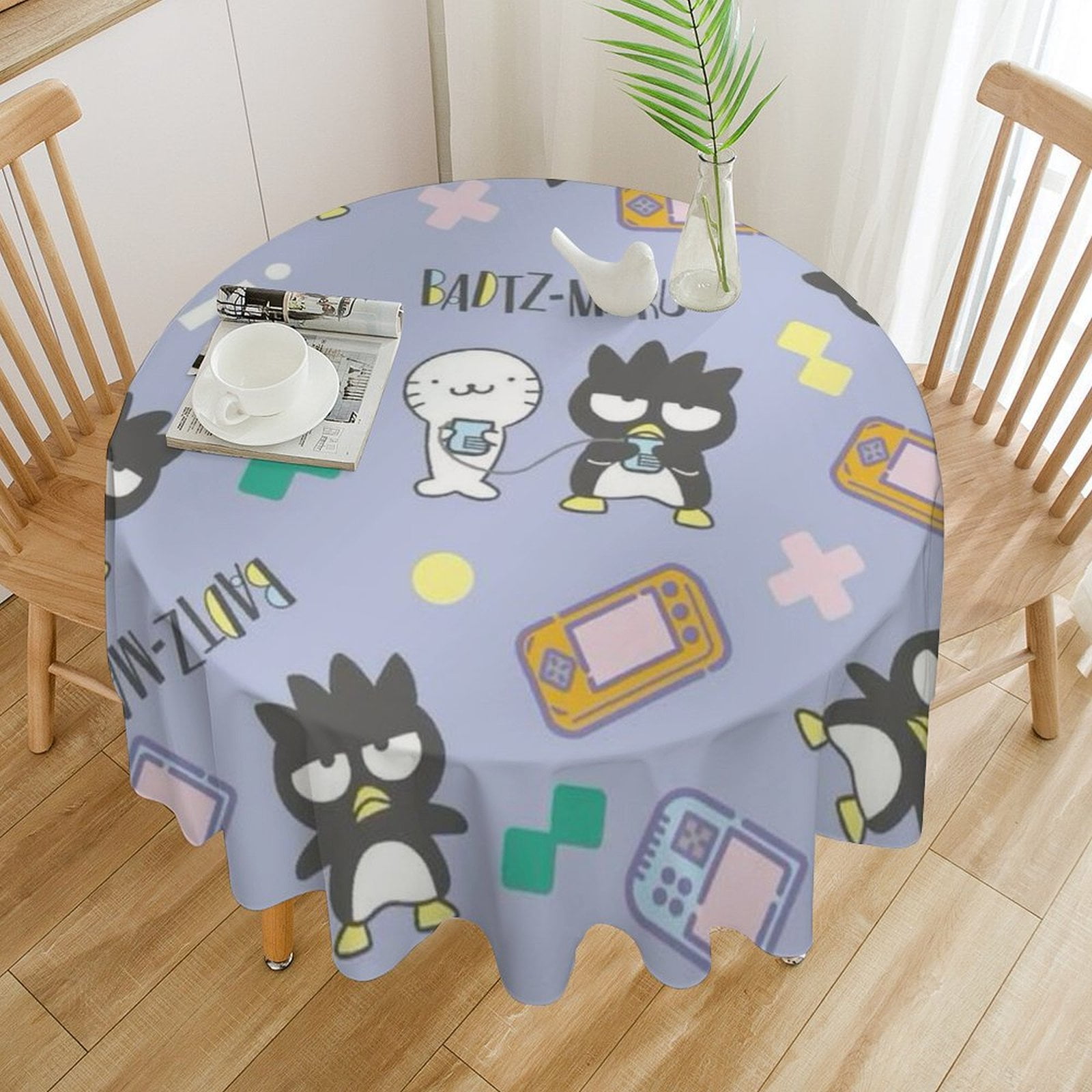 BAD BADTZ-MARU Tablecloth Anime for Dining Table Picnic Gift 50x50in ...