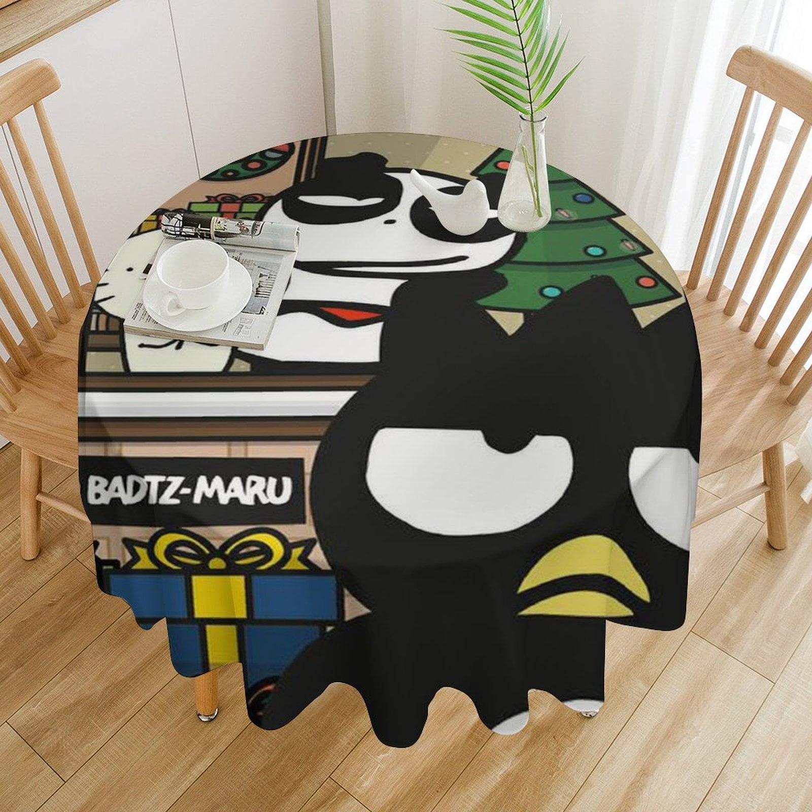 BAD BADTZ-MARU Tablecloth Anime for Dining Table Picnic Gift 60x60in ...