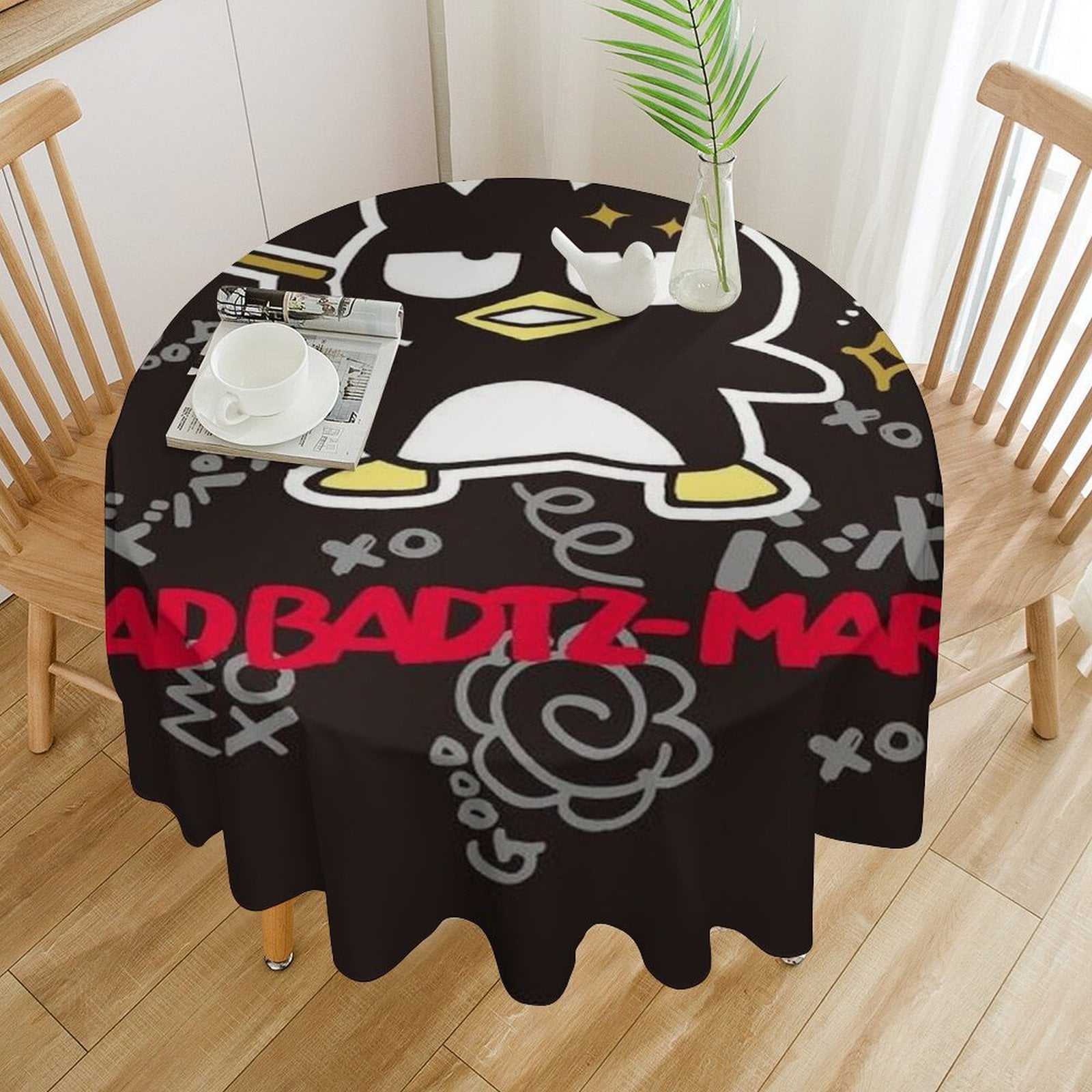 BAD BADTZ-MARU Tablecloth Anime for Dining Table Picnic Gift 60x60in ...