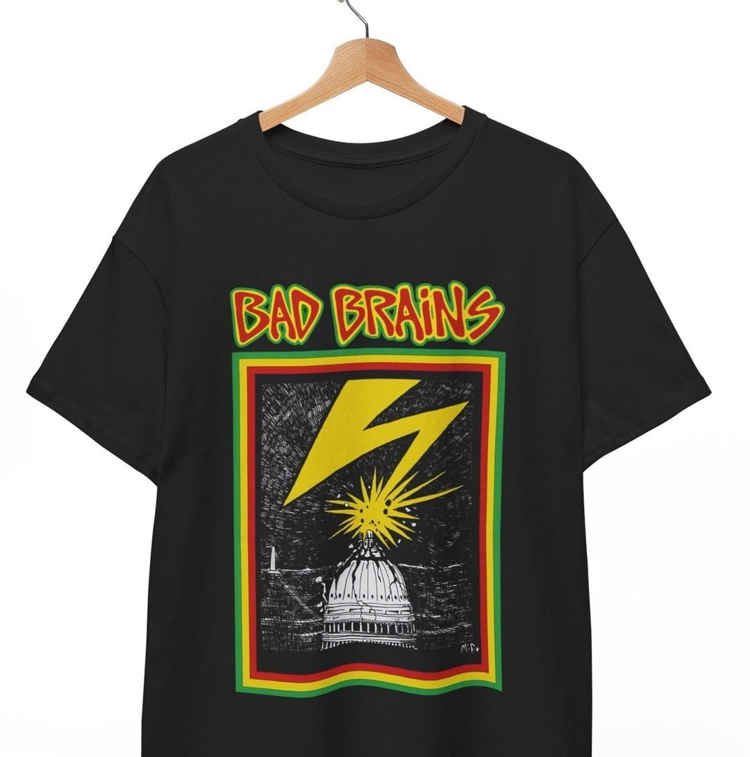 BAD BRAINS T-shirt, Hardcore Punk Reggae Metal Tee, Music Band Unisex ...