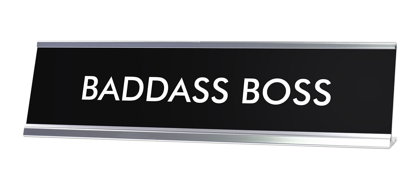 BADDASS BOSS Novelty Desk Sign - Walmart.com
