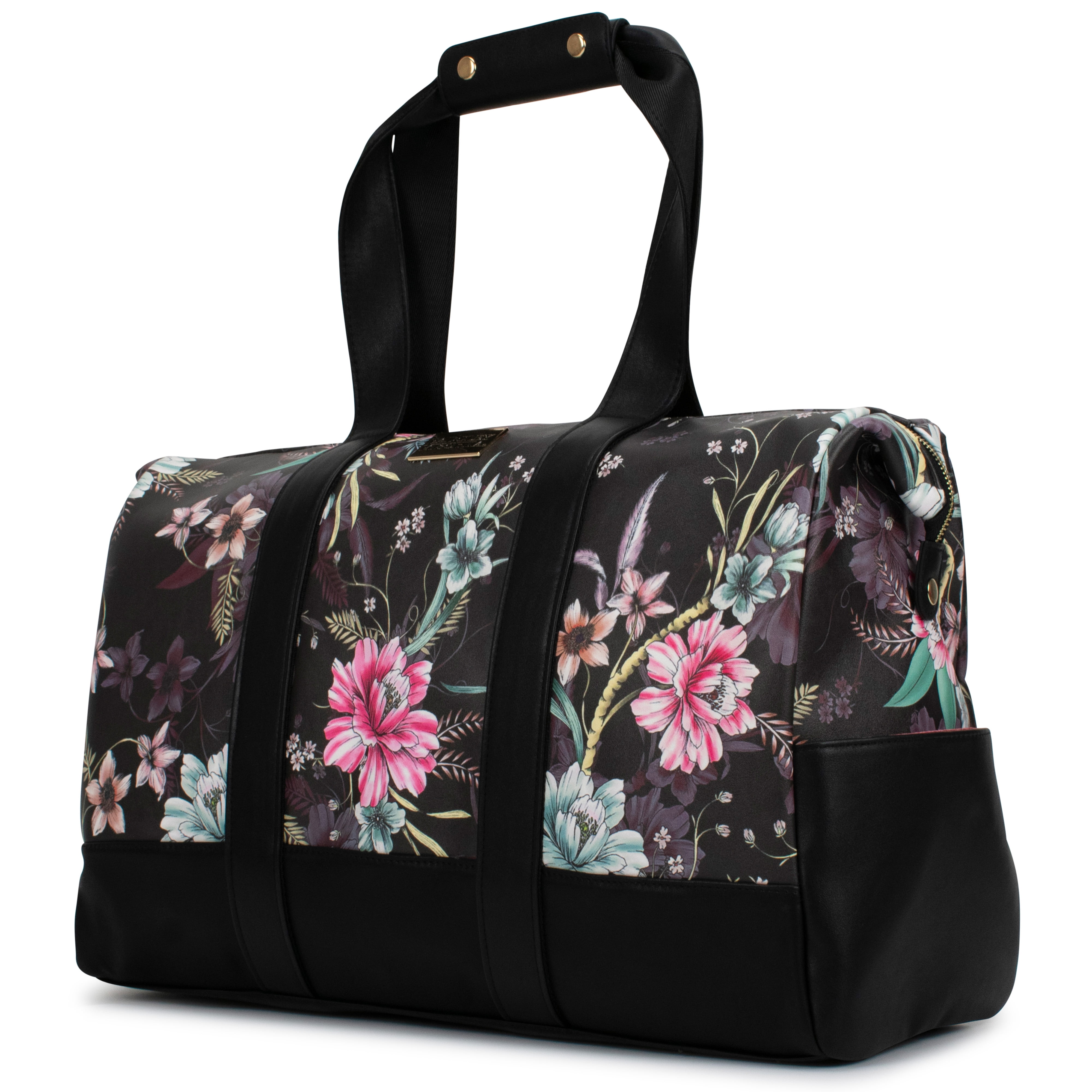 BADGLEY MISCHKA Essence Travel Tote Weekender Bag (Winter Flowers ...