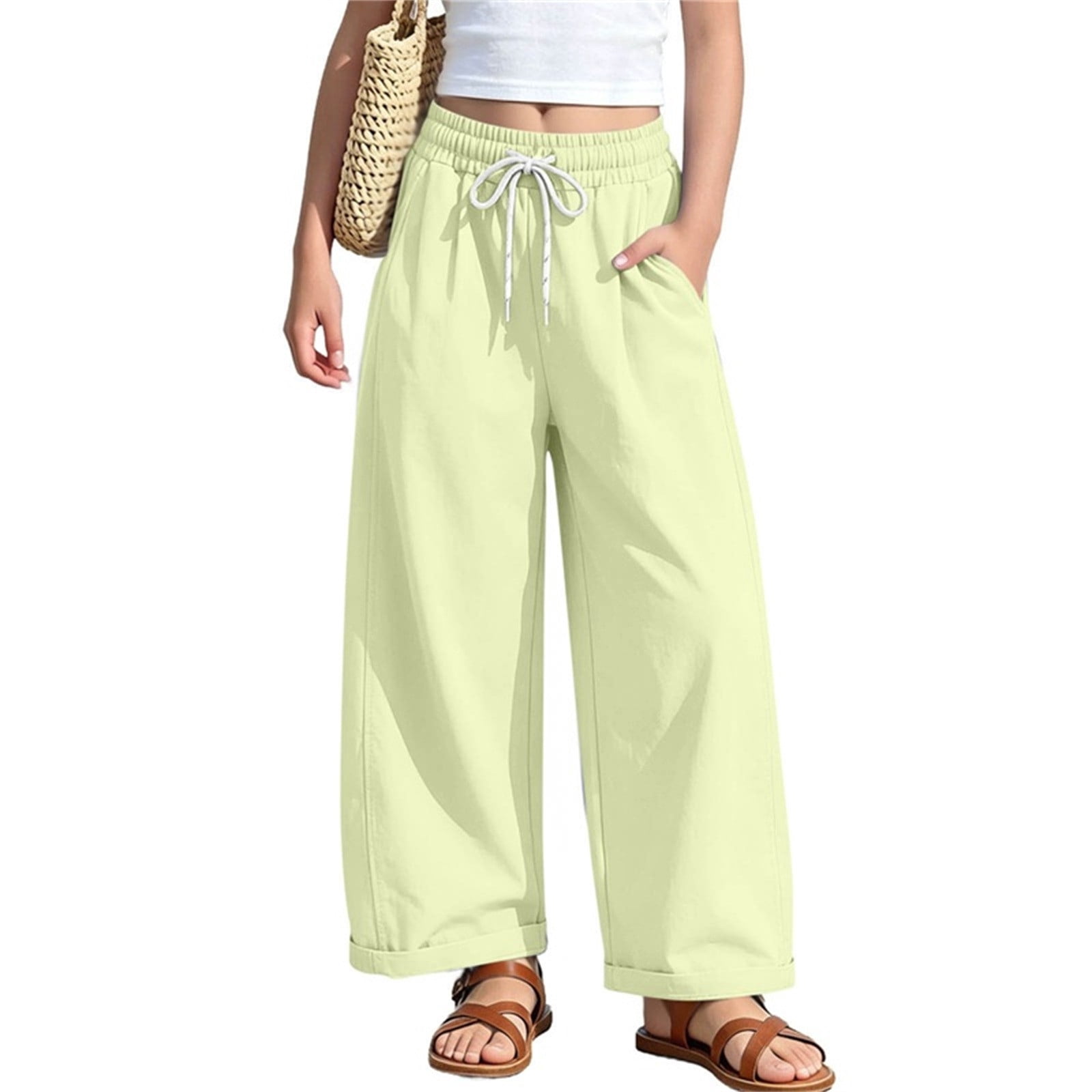 BADHUB Boys Girls School Uniform Elastic Waist Harem Pants School ...