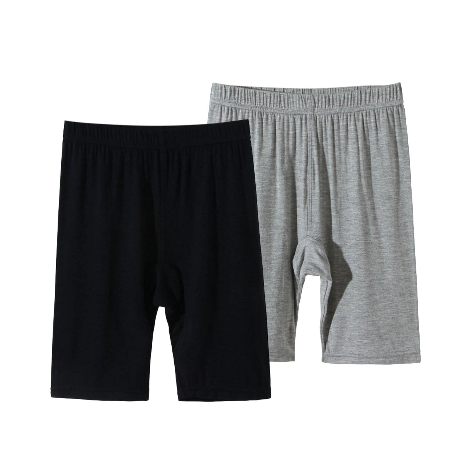 BADHUB Girls Modal Athletic Shorts Elastic High Waisted Pull On Casual ...