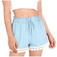 BADHUB Girls Summer Shorts Casual Elastic Waist Casual Pull On Lounge ...