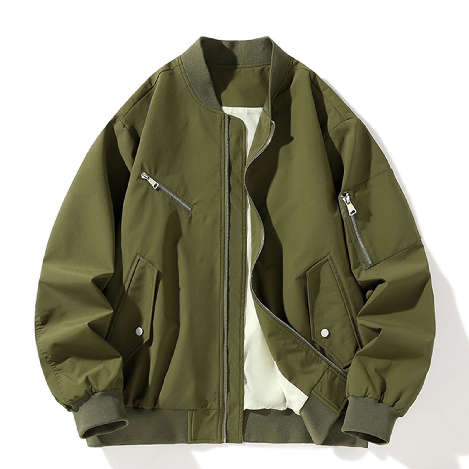 BADHUB Men's Bomber Jackets Clearance Sale Lightweight Windproof Jacket ...