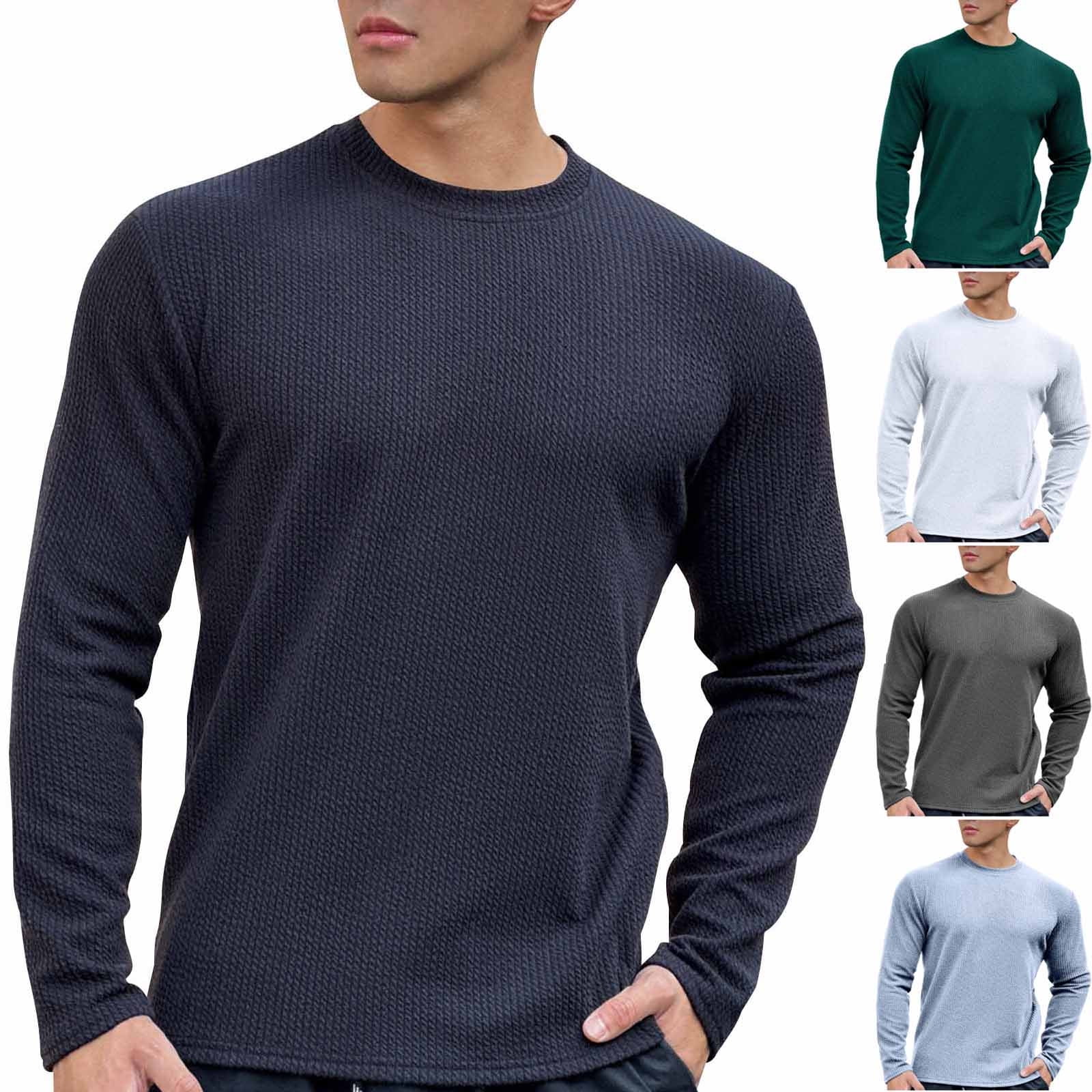 BADHUB Men's Fashion Ribbed T Shirt Solid Color Side ZIpper Causal Tee Shirt Spring Fall Long ...