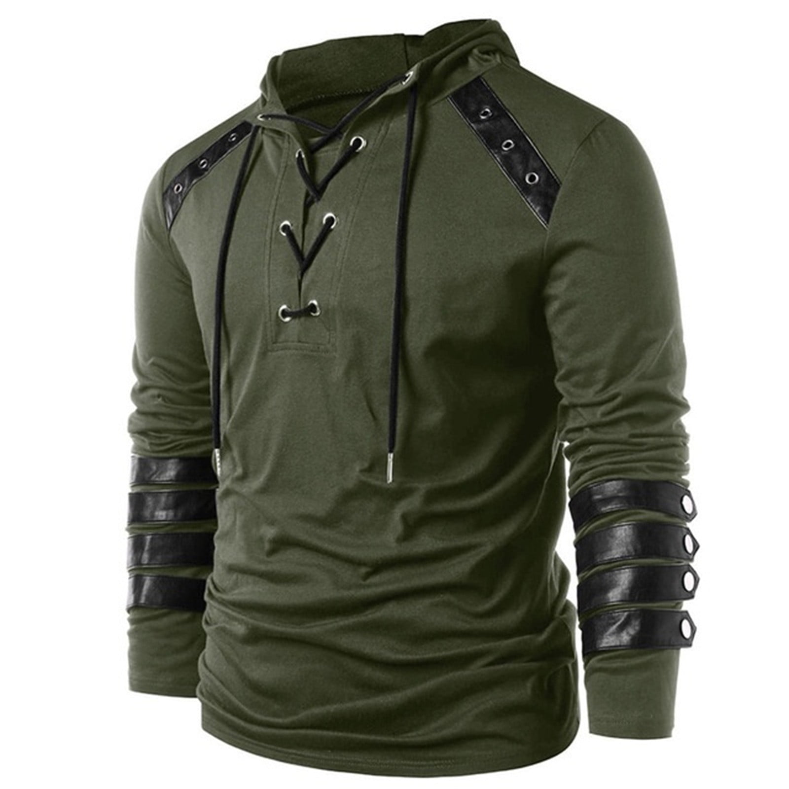 Mens Leather Hoodie Mens Leather Hoodie