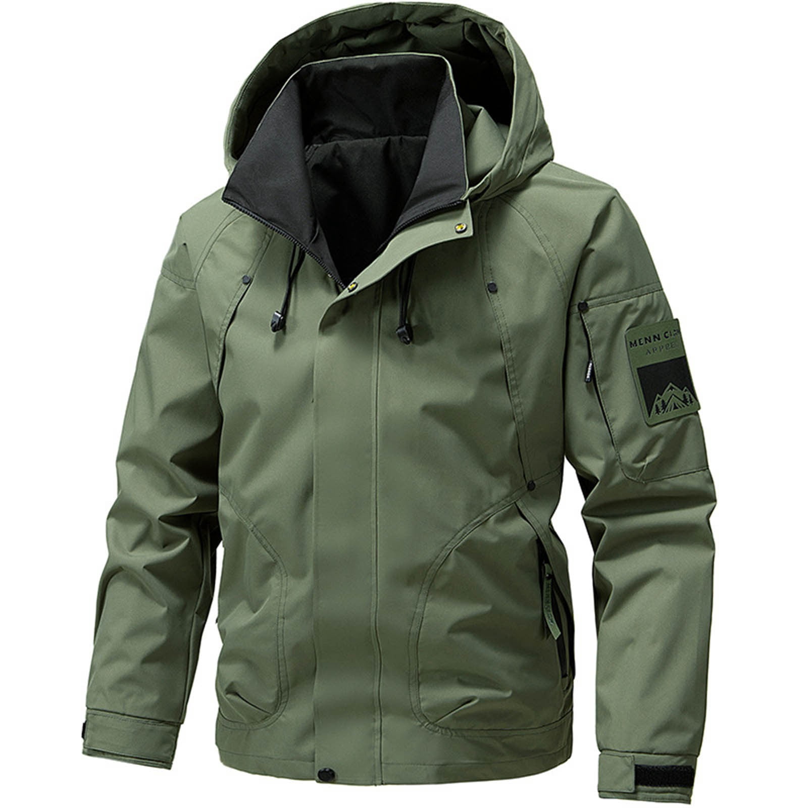 BADHUB Men's Lightweight Windbreaker Rain Jacket Big and Tall ...