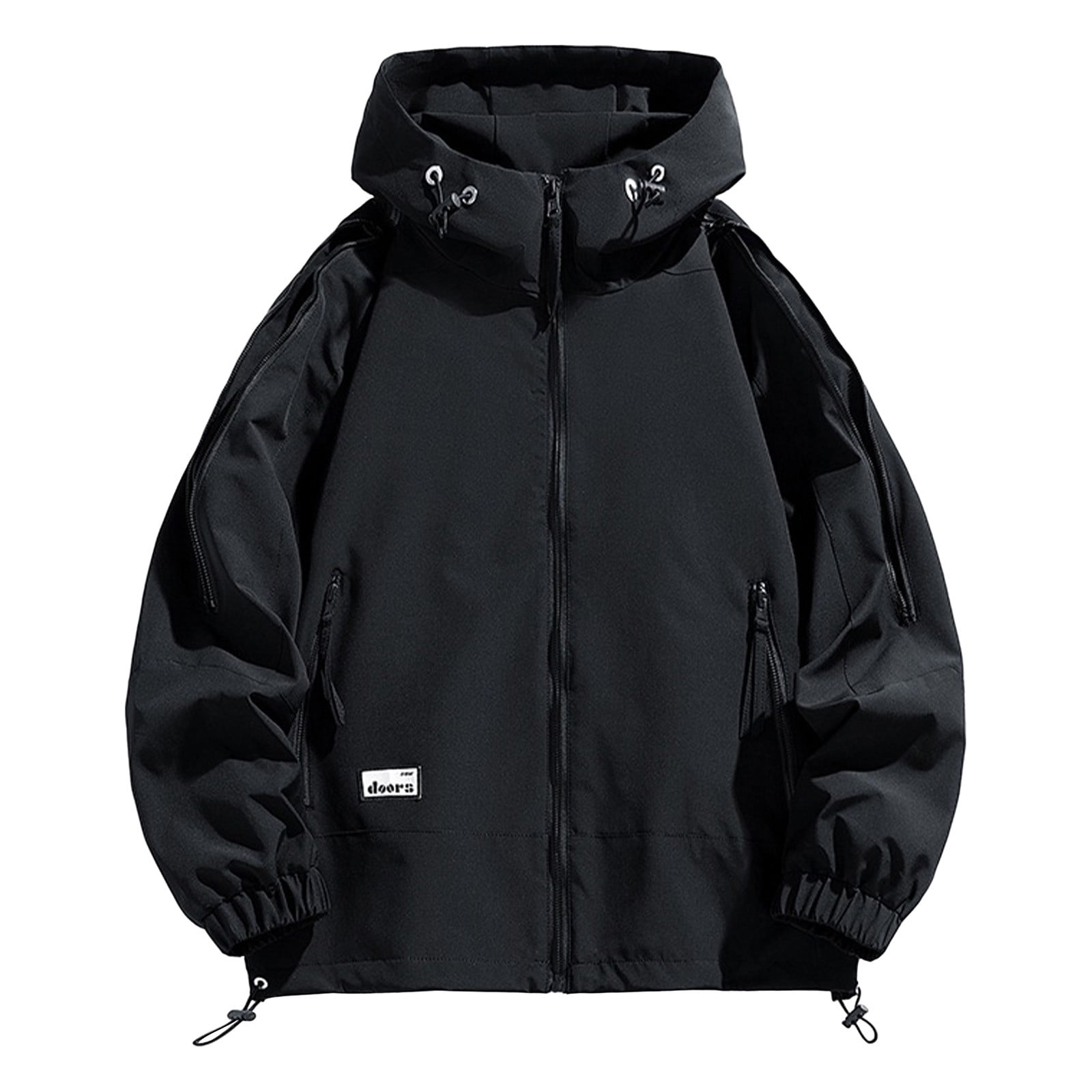 BADHUB Men's Outdoor Waterproof Hooded Jacket Lightweight Softshell ...