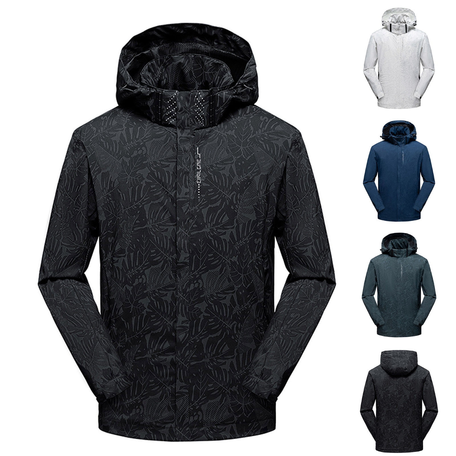 BADHUB Men's Sun Protection Hooded Jacket Lightweight Windbreaker ...