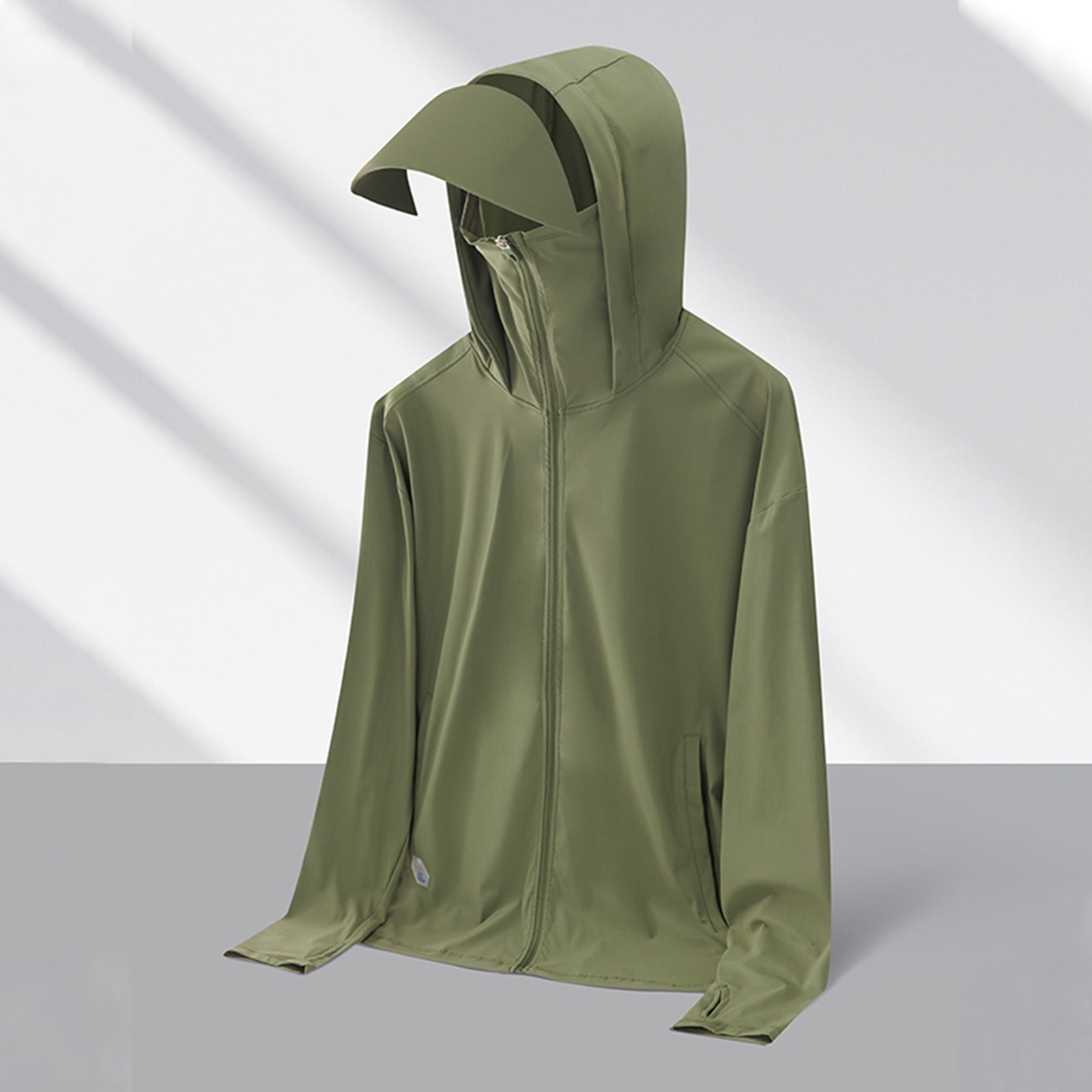 BADHUB Men's Sun Protection Hoodies with Face Mask Big Brim Hood and ...