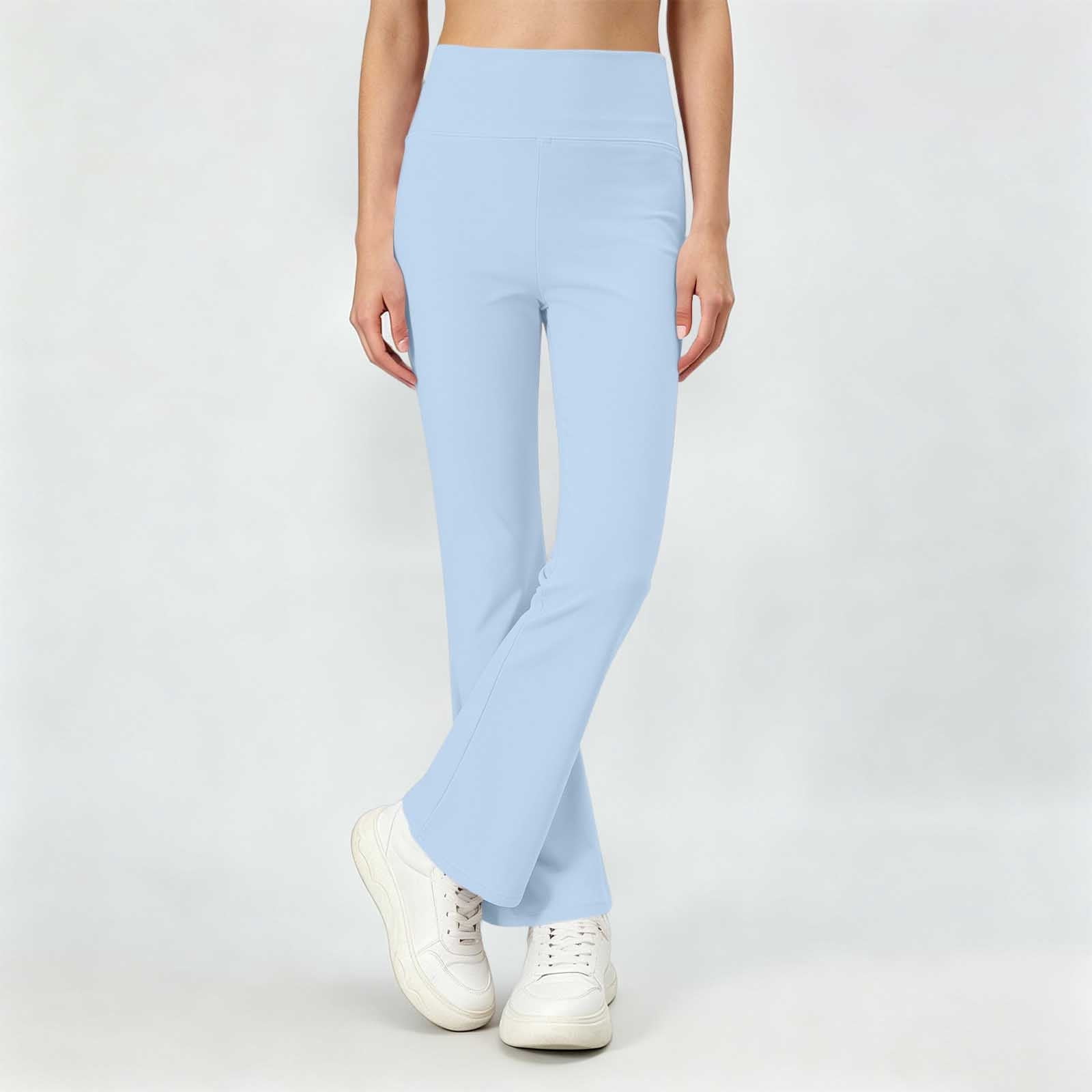BADHUB Uniform Pants for Girls High Waisted Flare Pants Yoga Stretch ...