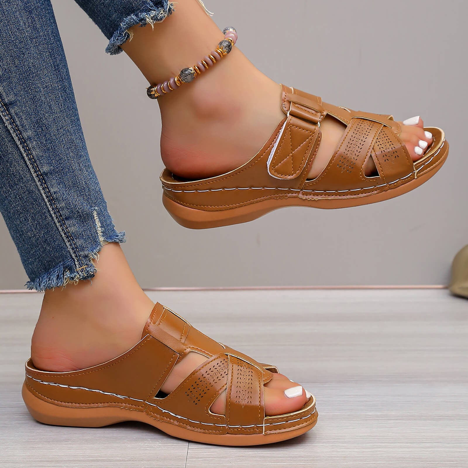 BADHUB Women Shoes Sandals Orthopedic Comfortable Arch Support Sandals ...