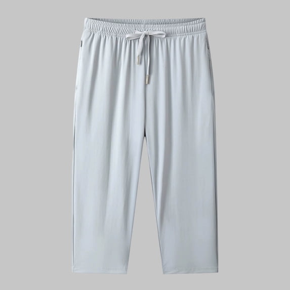 BADHUB Women's Oversize Ice Silk Pants High Elastic Waisted Pant ...