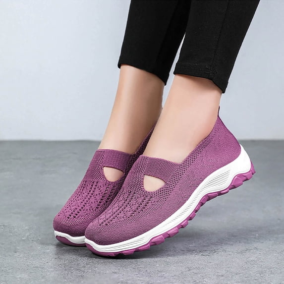 BADHUB Women's Walking Shoes Breathable Comfortable Non Slip Sneakers ...