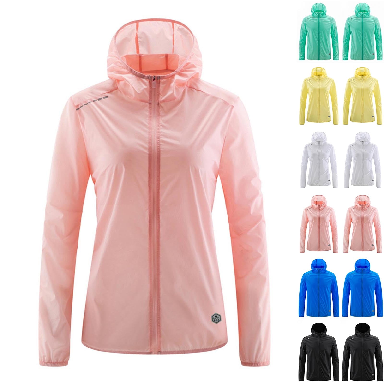 BADHUB Womens Summer Lightweight Hoodie Jackets Outdoor UPF 50+ Sun ...
