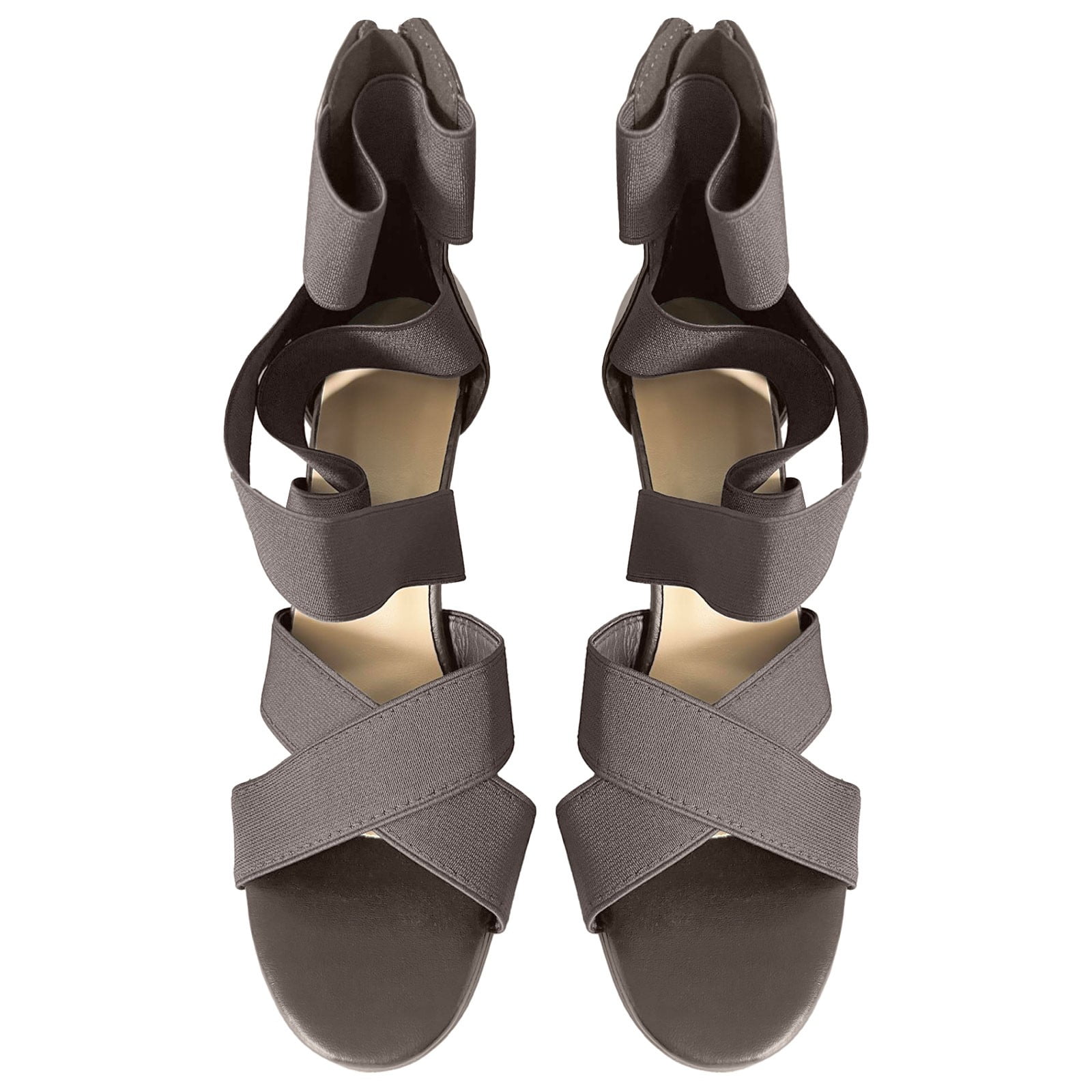 BADHUD Strappy Stilettos for Women Dressy, Open Toe Pump Heel Sandals ...