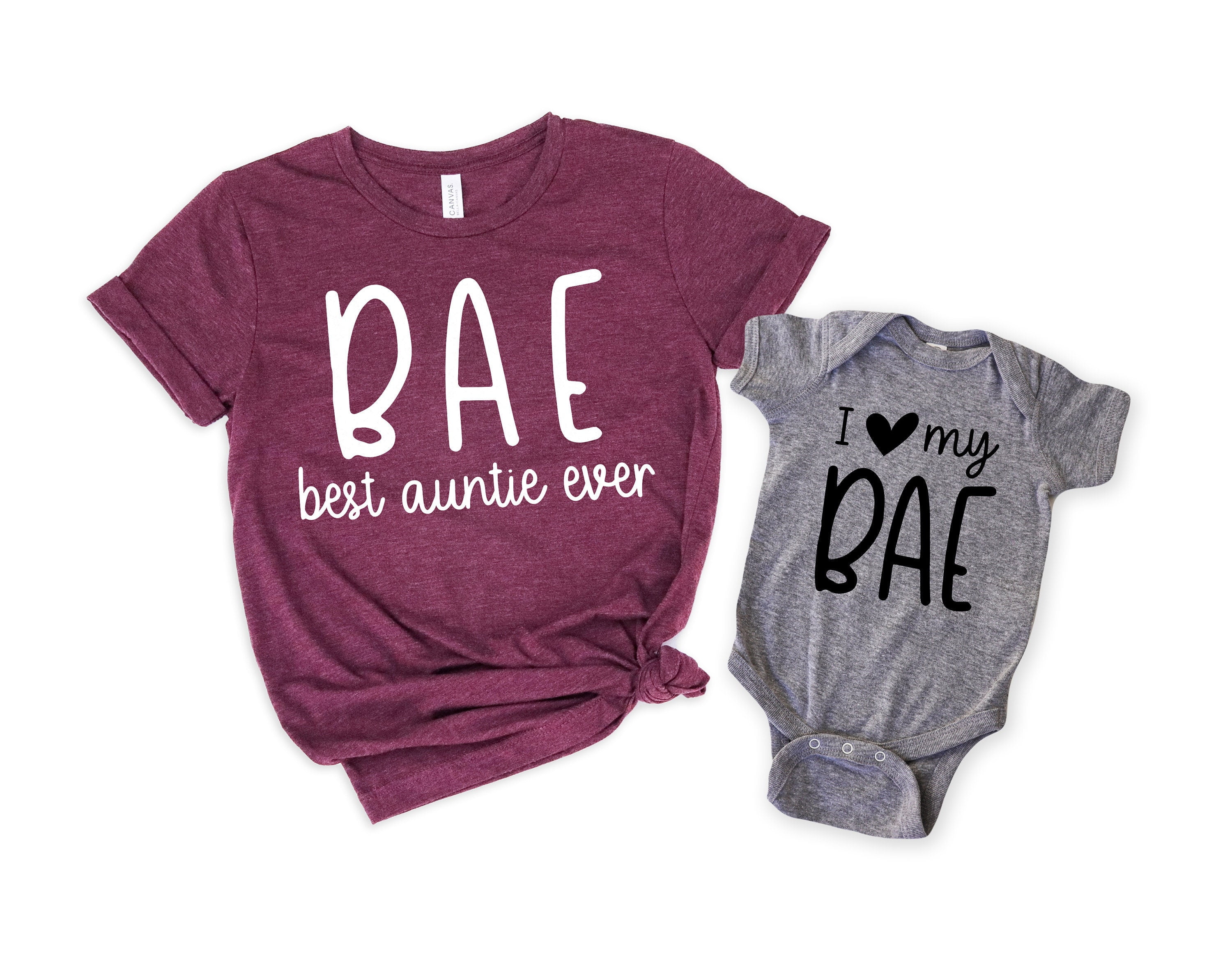 BAE Best Aunt Ever Shirt, I Love My BAE Shirt, Aunt Shirt, Auntie Shirt ...