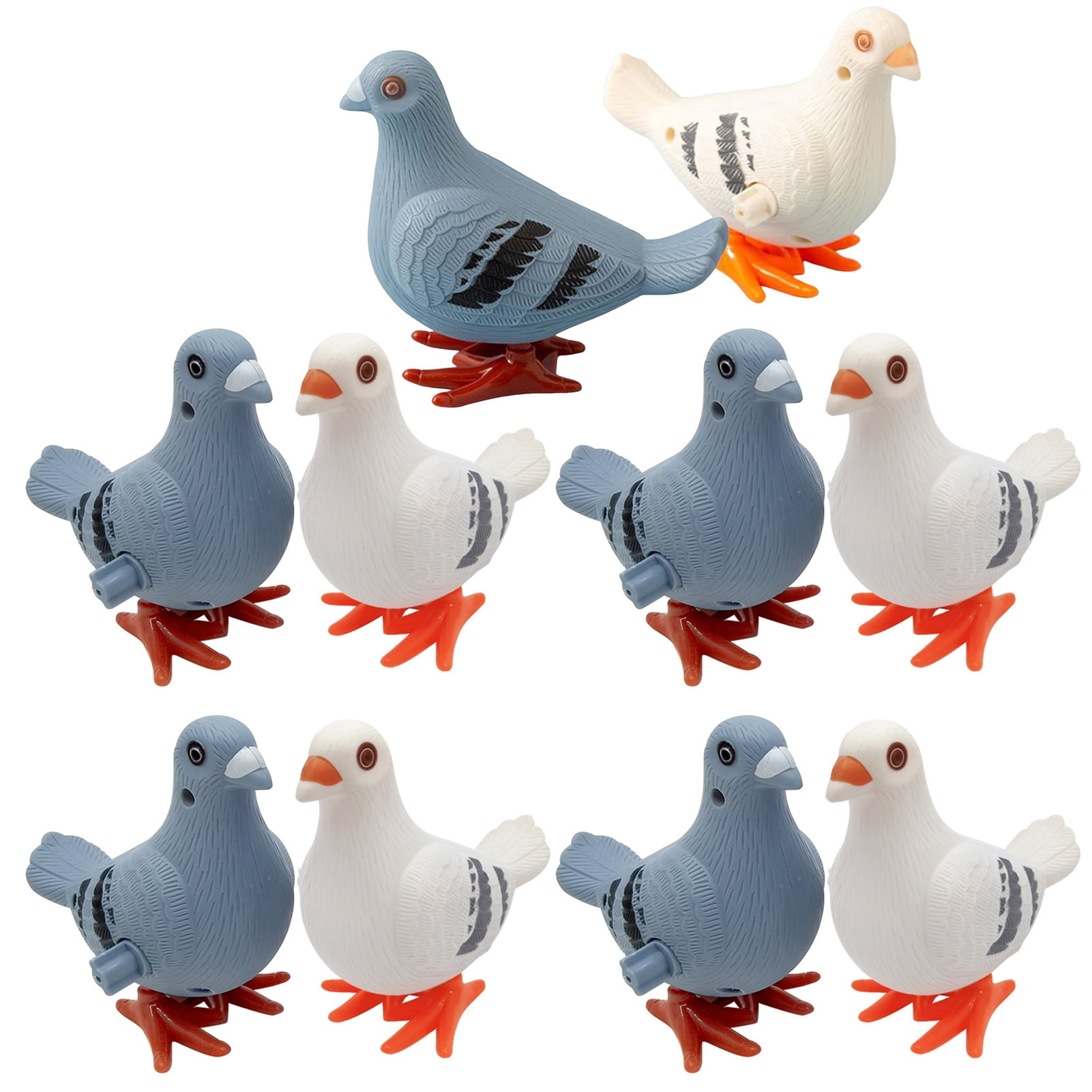 BAELLERT 1/2/3/5/8/10Pcs Wind-up Pigeon Toy Jumping Pigeon Spring ...