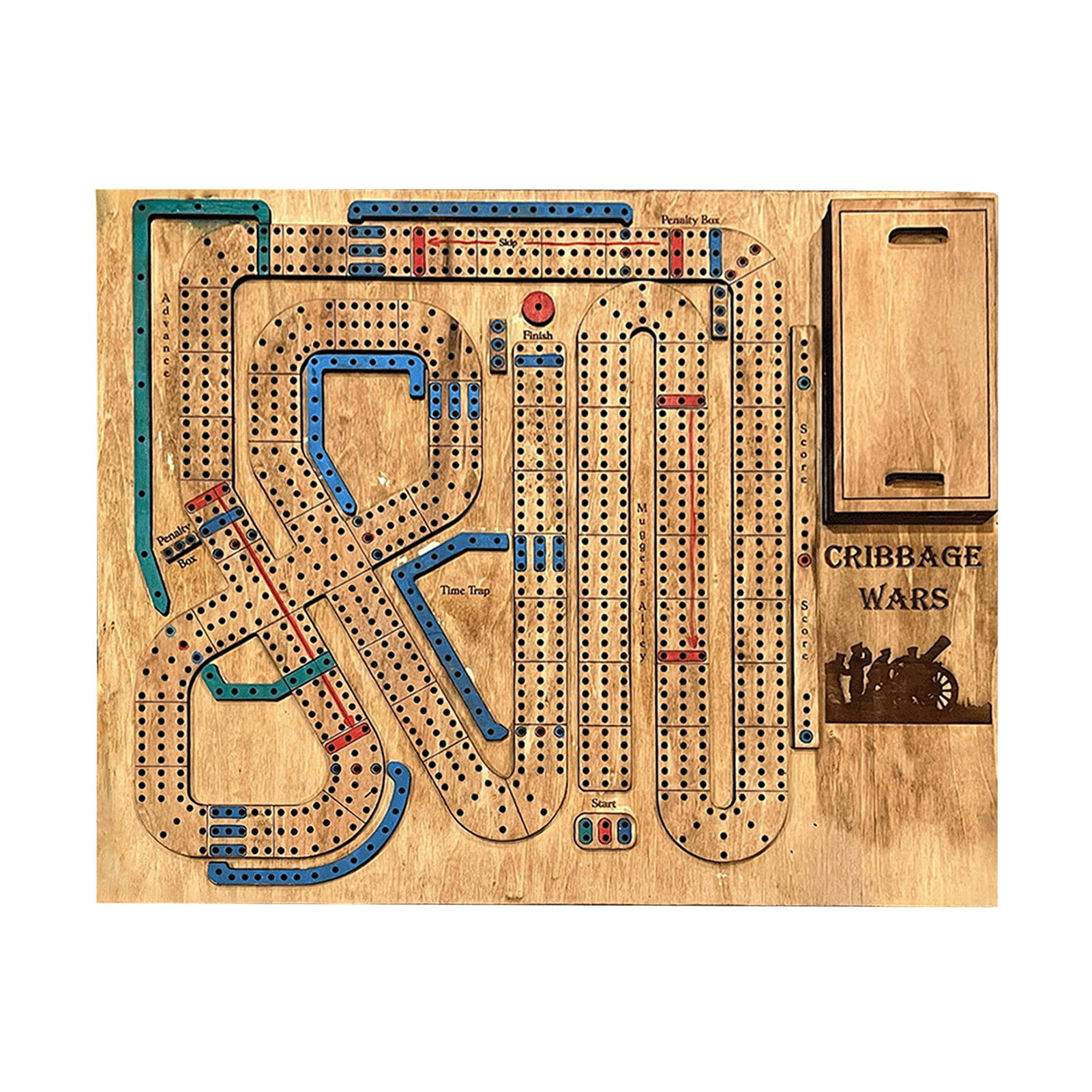 BAELLERT 1/2 Sets Cribbage Wars Board Game Kids Adults Family Party ...